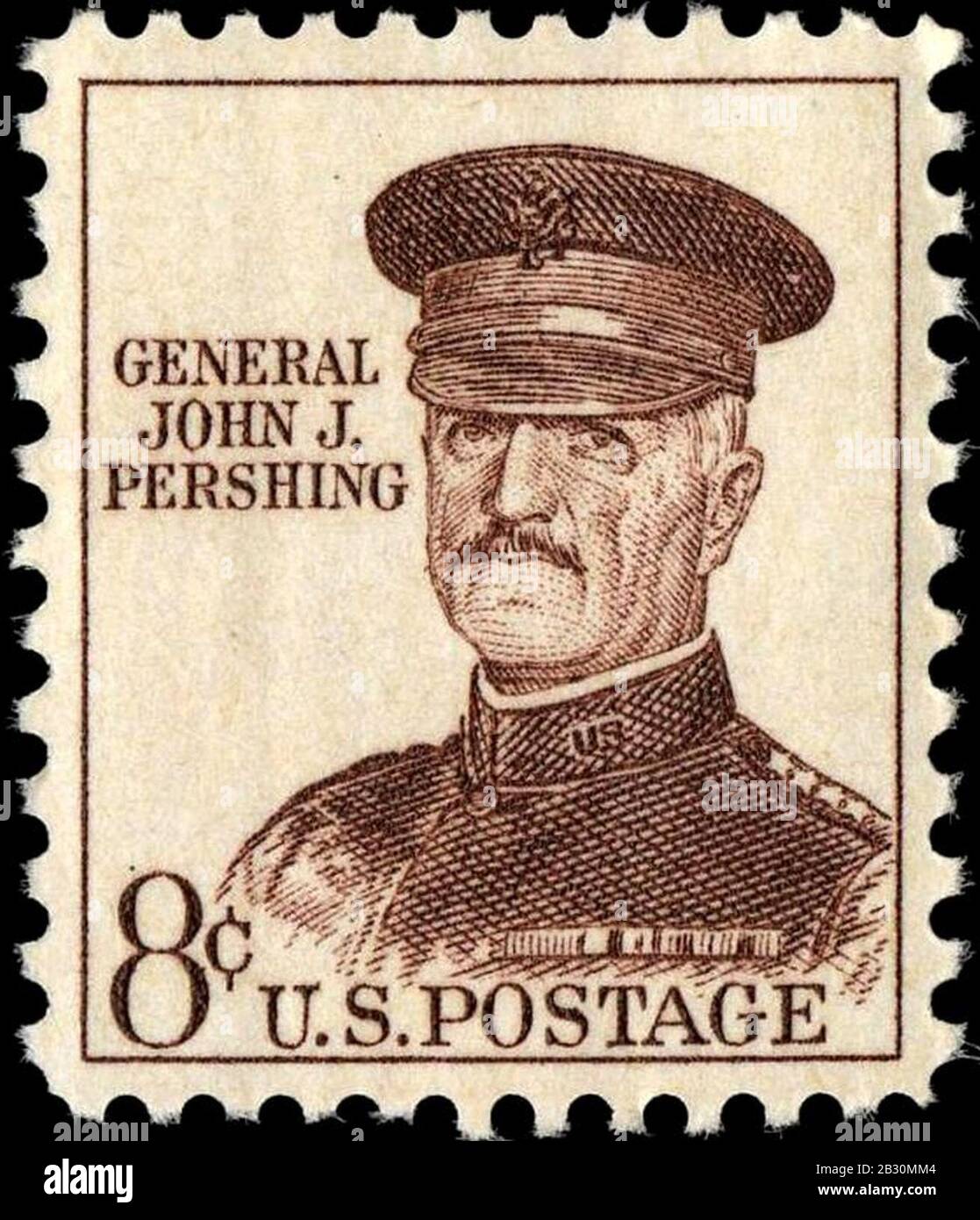 General John J Pershing 8c 1961 issue Stock Photo - Alamy
