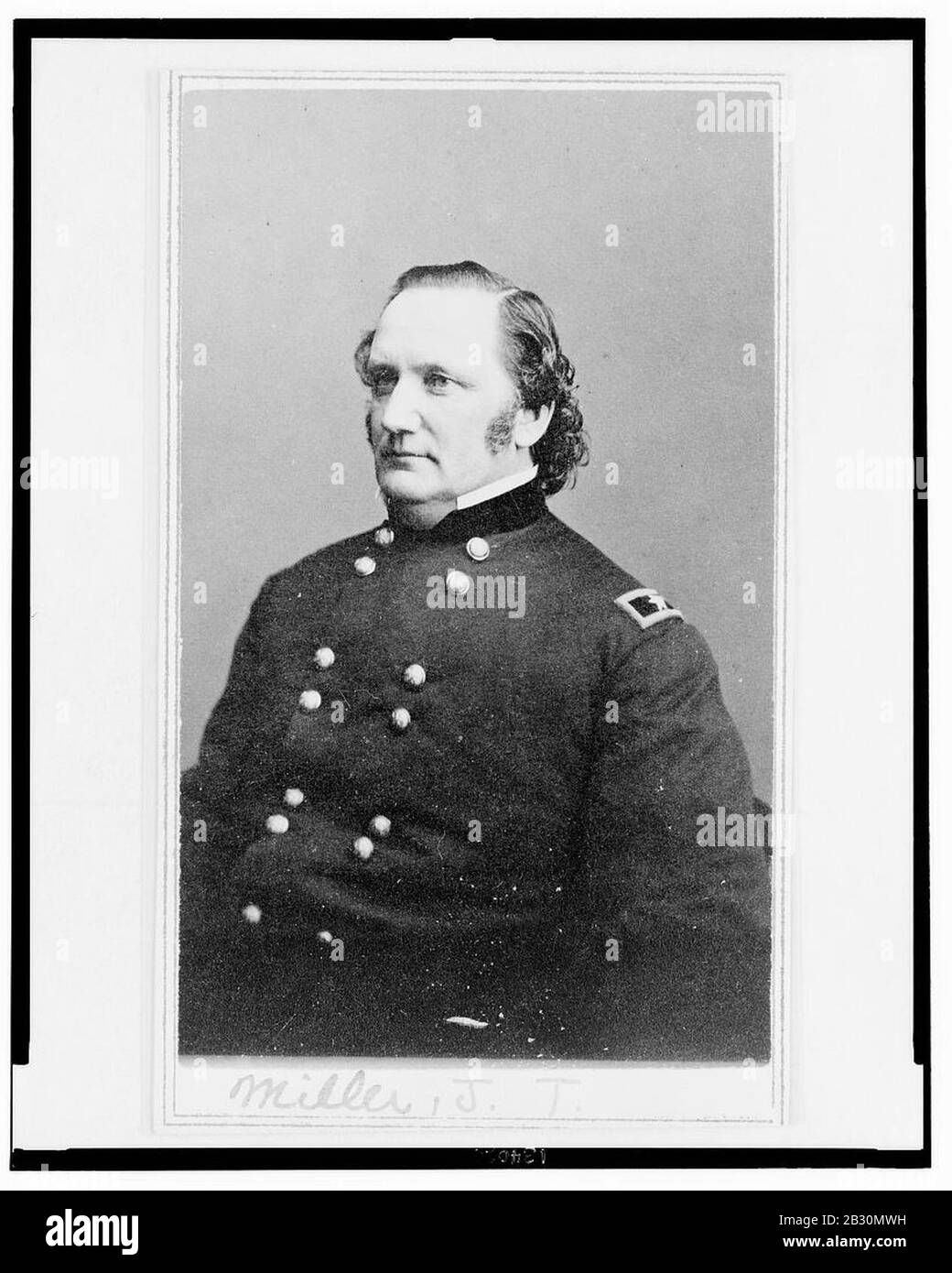 General Josiah Miller, Inspector General, half-length portrait, seated ...