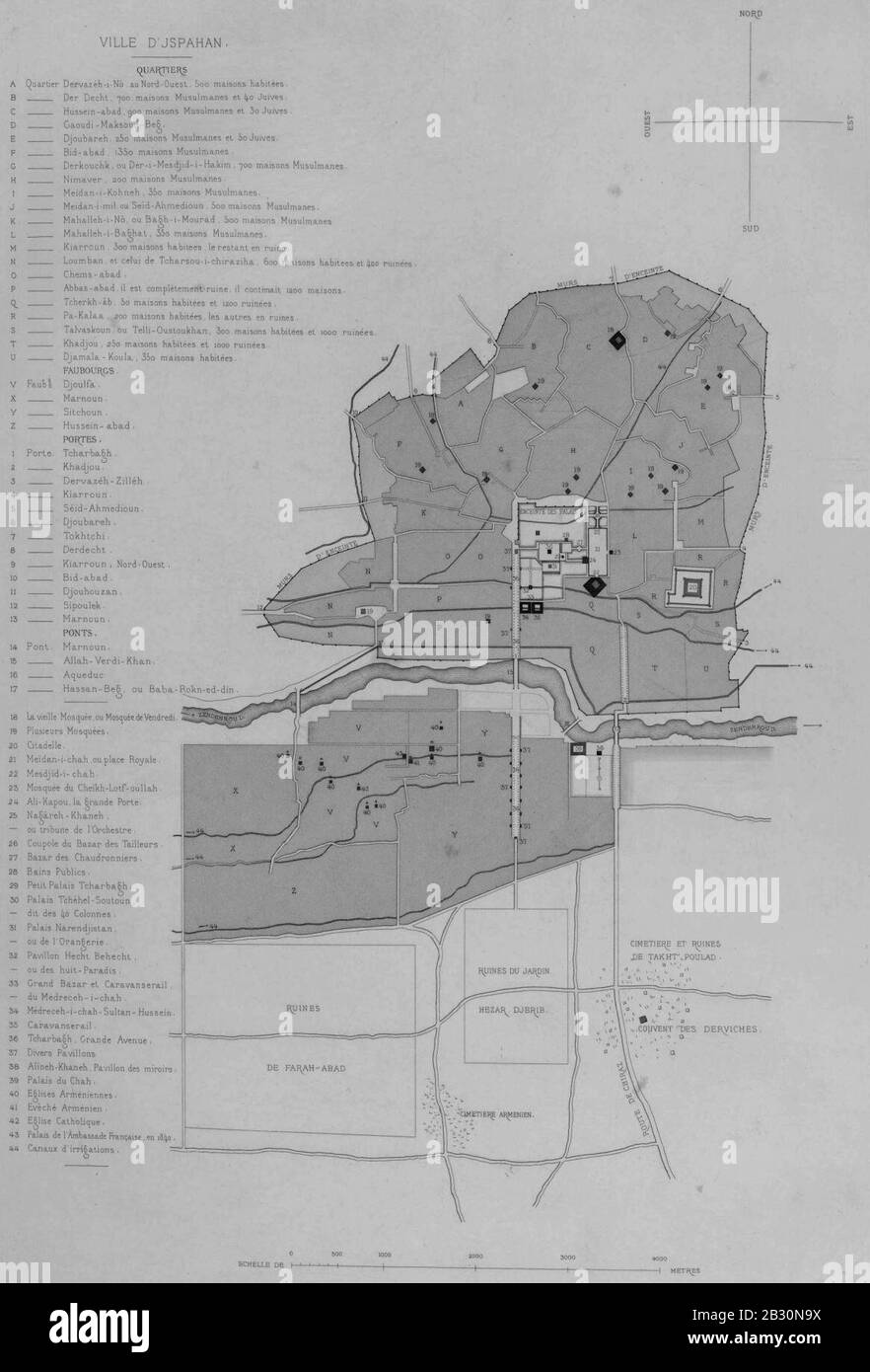 Isfahan map hi-res stock photography and images - Alamy