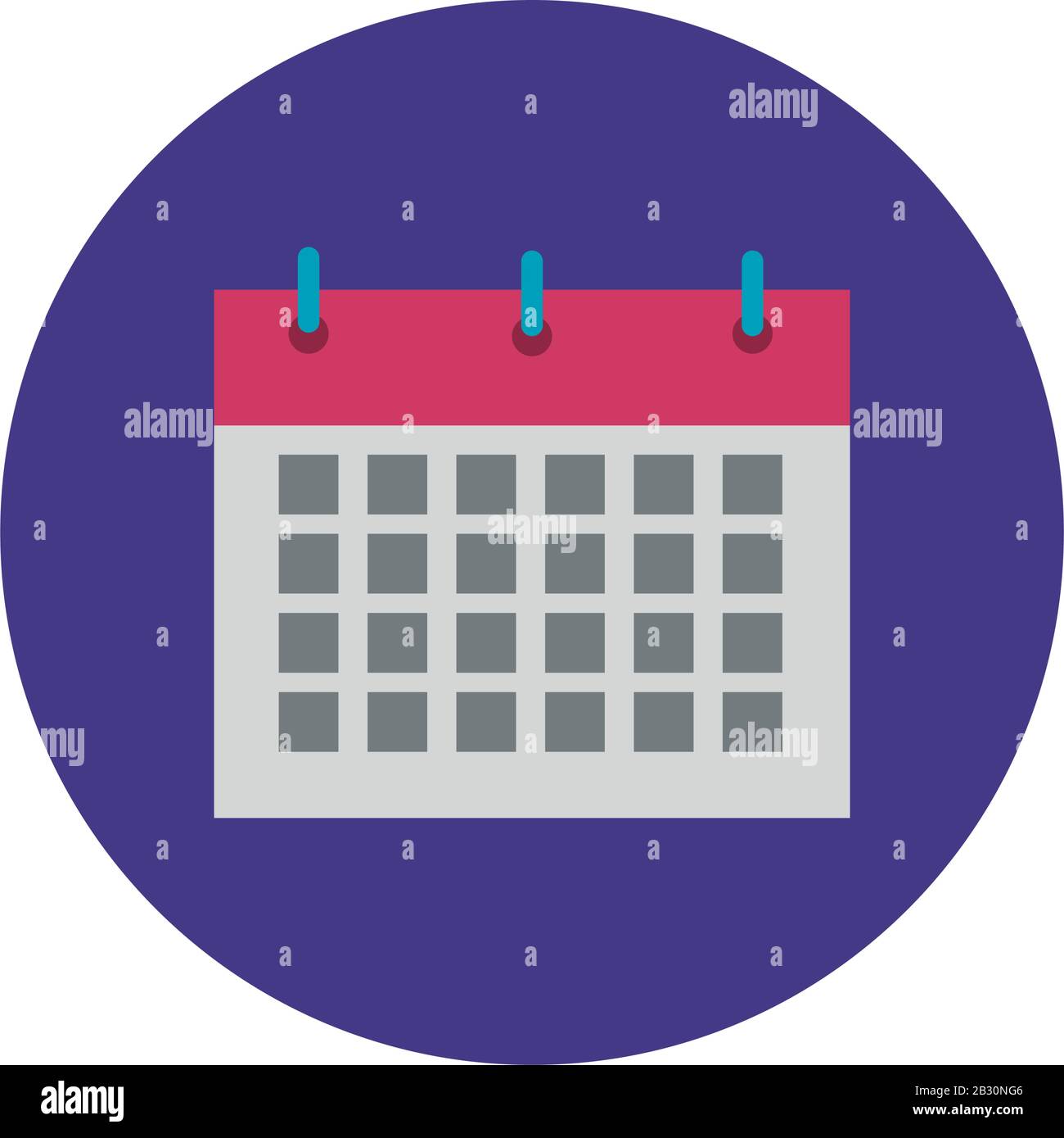 calendar reminder date block and flat style Stock Vector Image & Art ...