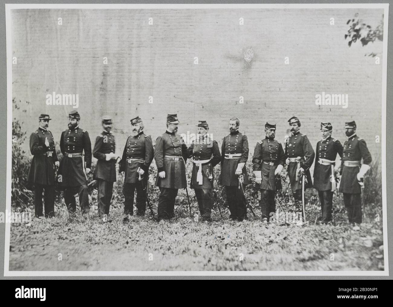 General McClellan and Generals of Divisions Stock Photo - Alamy
