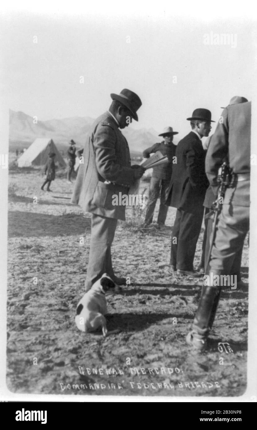 General Mercado commanding federal brigade, (during Mexican revolution ...