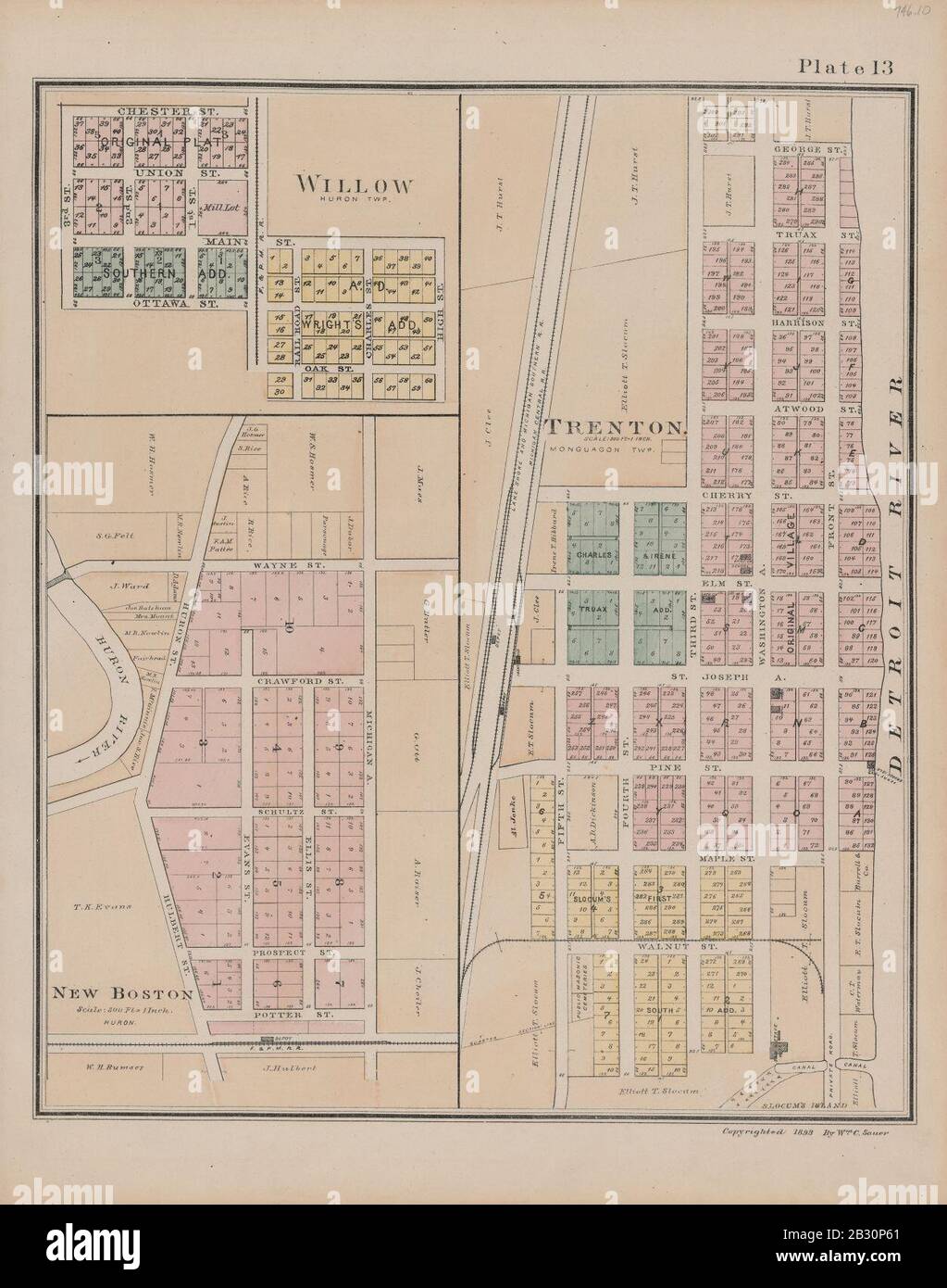 General official atlas of Wayne County, Michigan - containing general ...