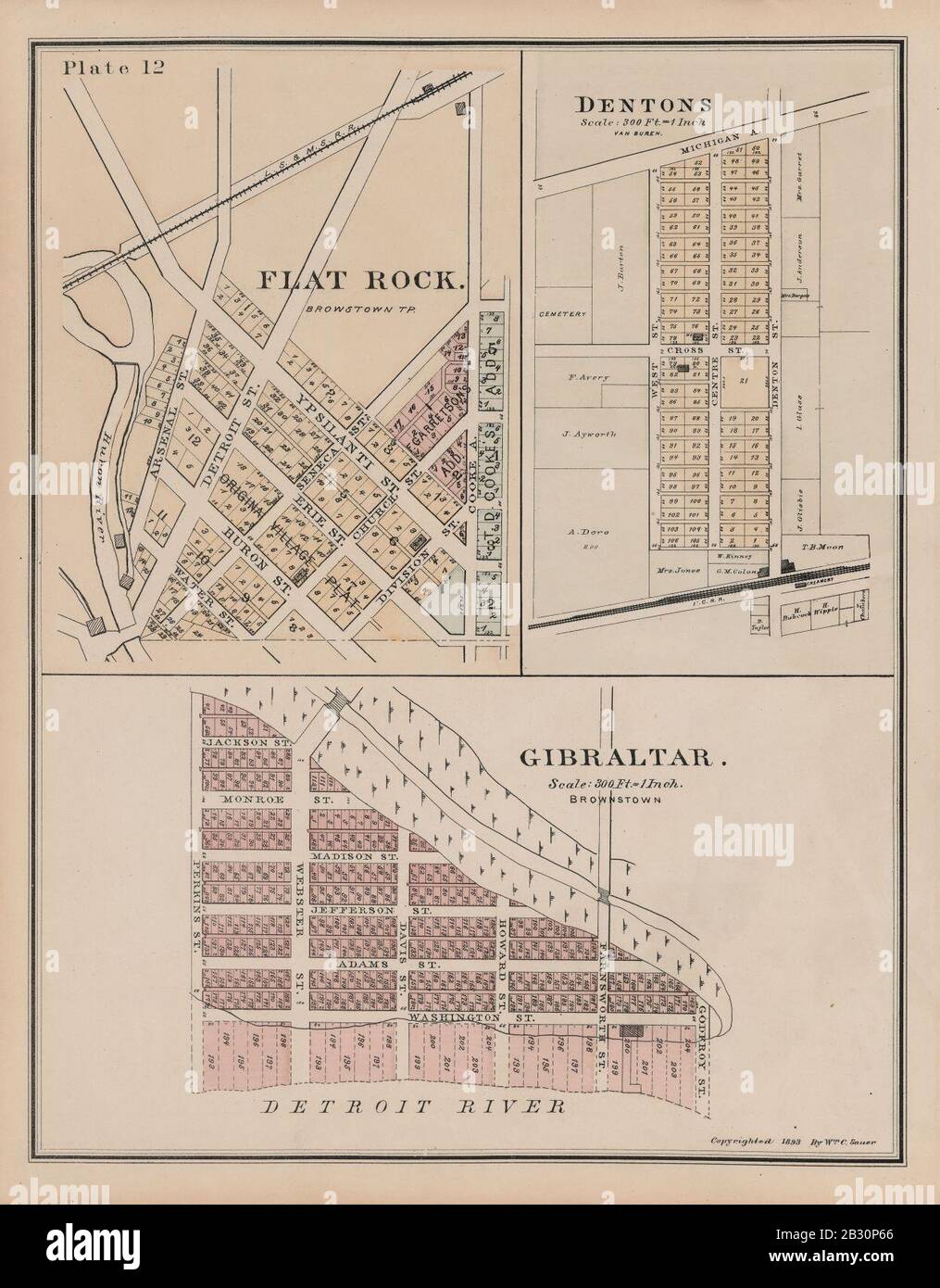 General official atlas of Wayne County, Michigan - containing general ...