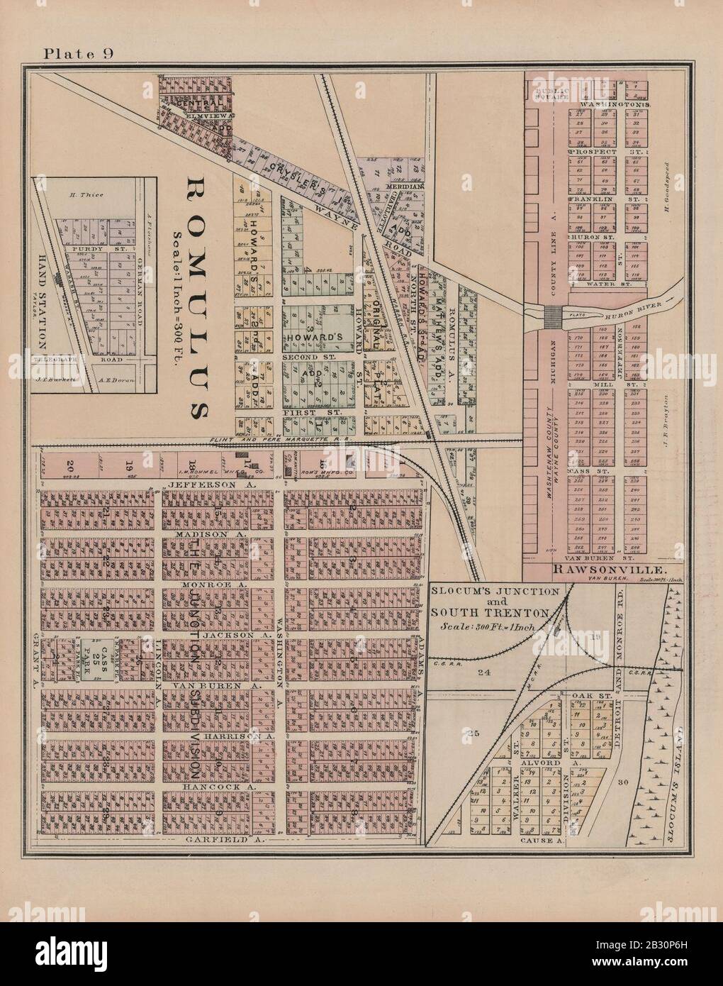 General official atlas of Wayne County, Michigan - containing general ...