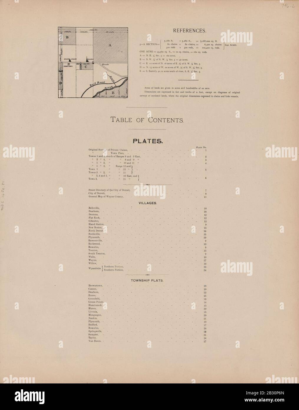General official atlas of Wayne County, Michigan - containing general ...