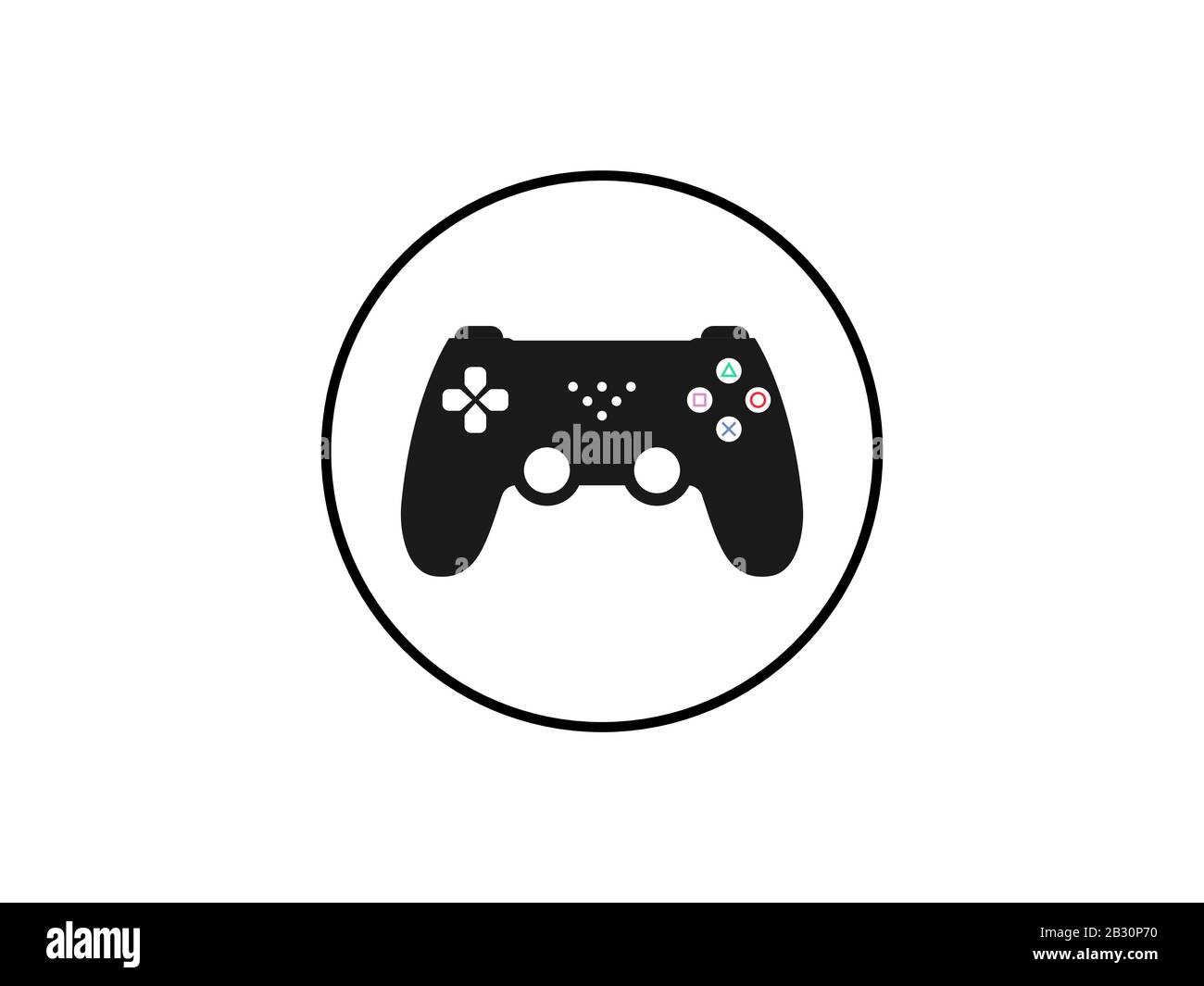 Controller, joystick icon. Vector illustration, flat design Stock ... Controller, joystick icon. Vector illustration, flat design Stock ...