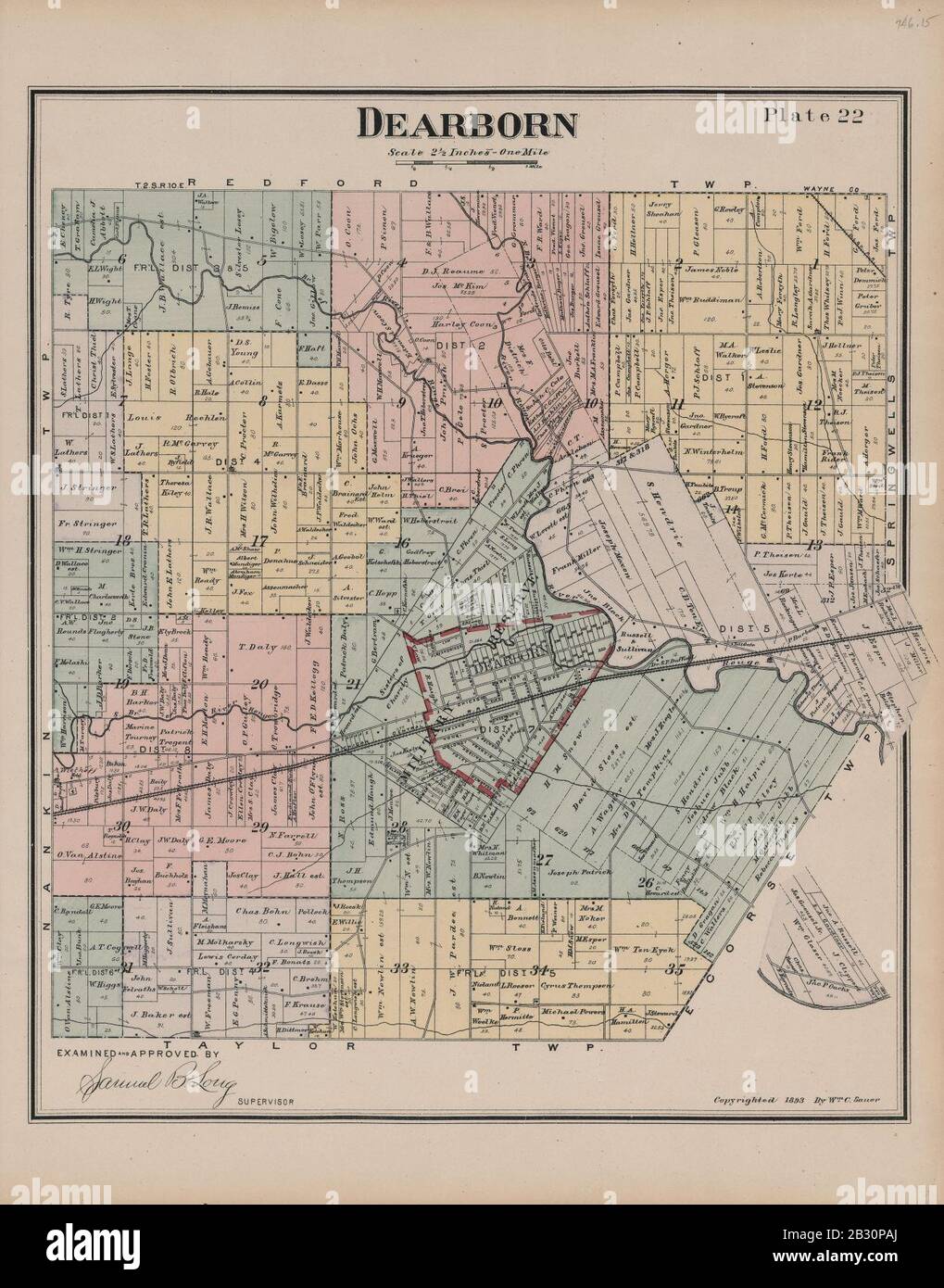 General official atlas of Wayne County, Michigan - containing general ...