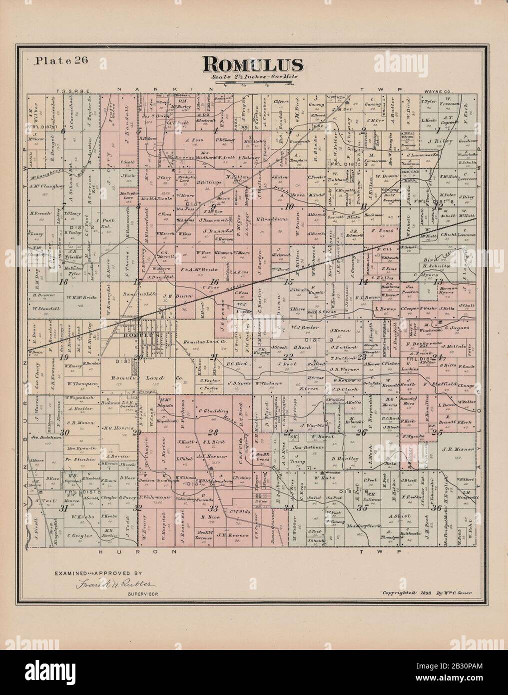 General official atlas of Wayne County, Michigan - containing general ...