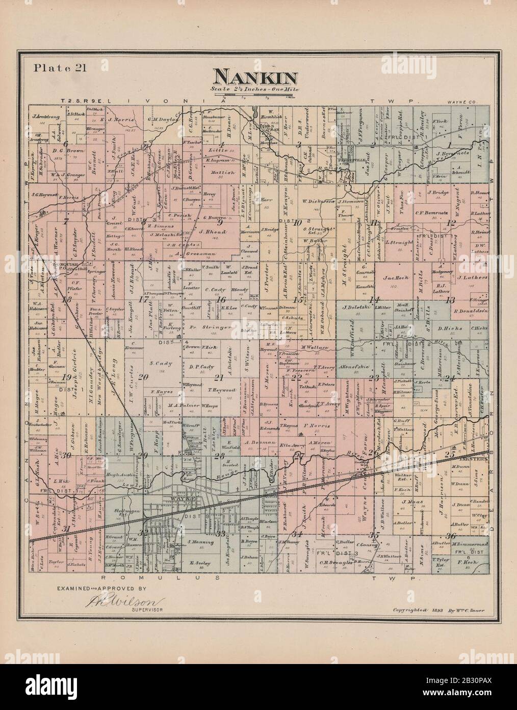 General official atlas of Wayne County, Michigan - containing general ...