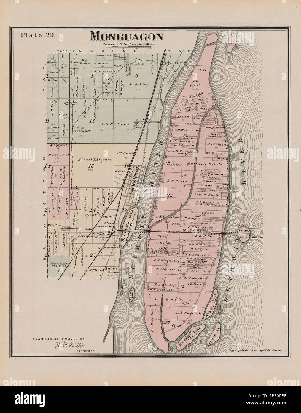 General official atlas of Wayne County, Michigan - containing general ...