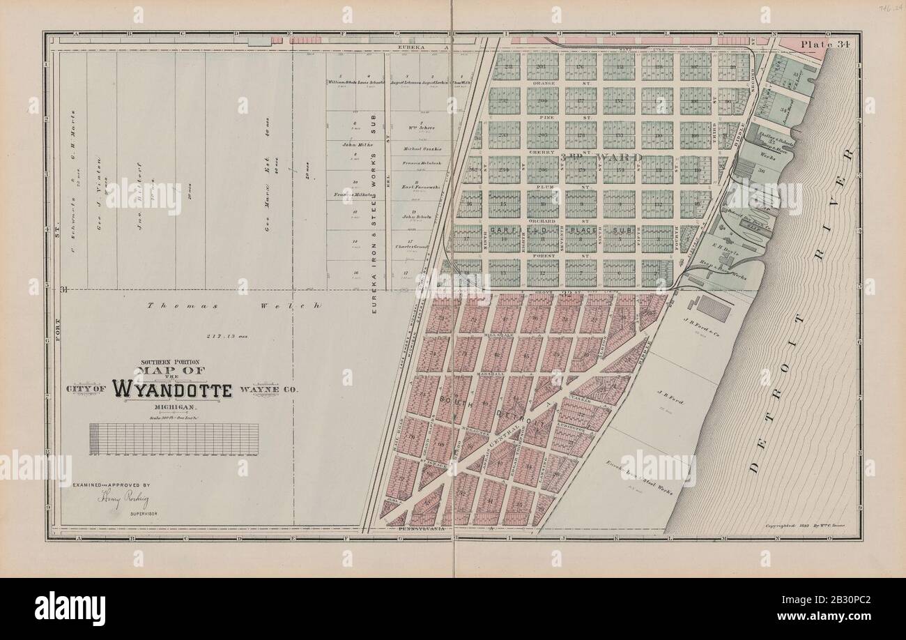 General official atlas of Wayne County, Michigan - containing general ...