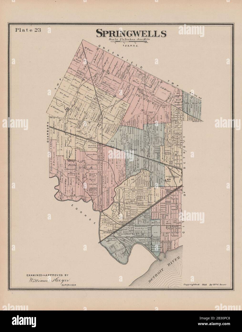 General official atlas of Wayne County, Michigan - containing general ...