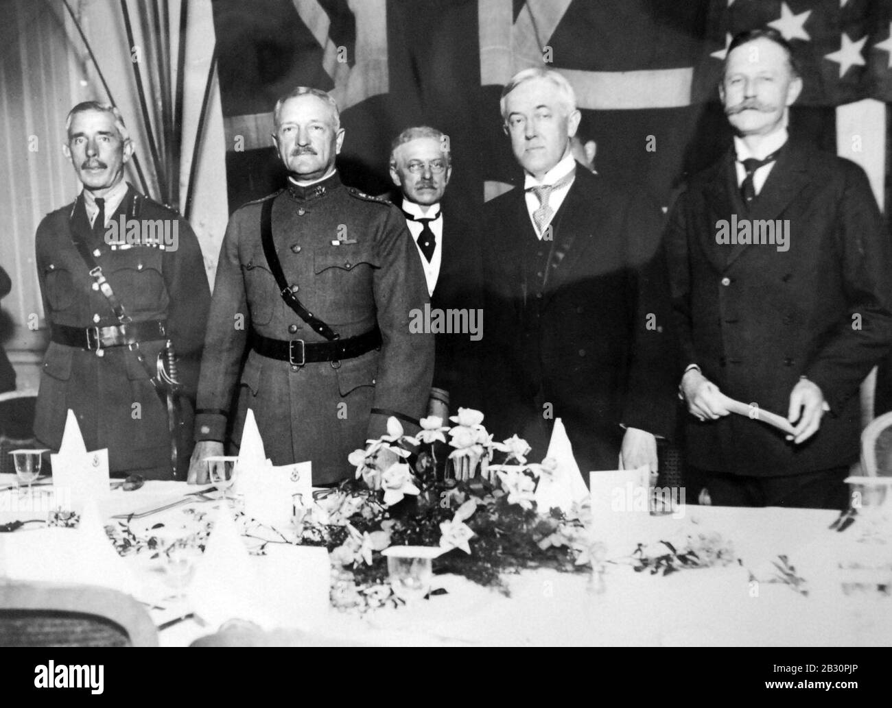 General Pershing, American Luncheon Club, Savoy Hotel, London, 1919 ...