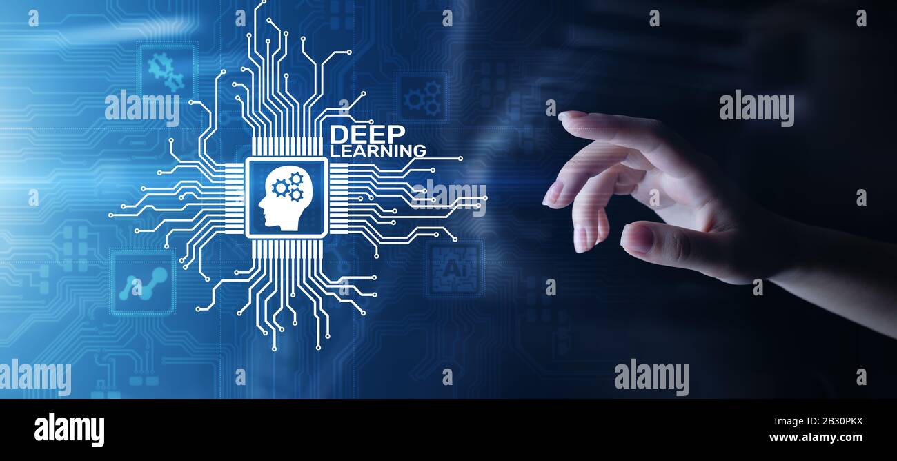 Deep Machine learning Artificial intelligence AI technology concept on ...