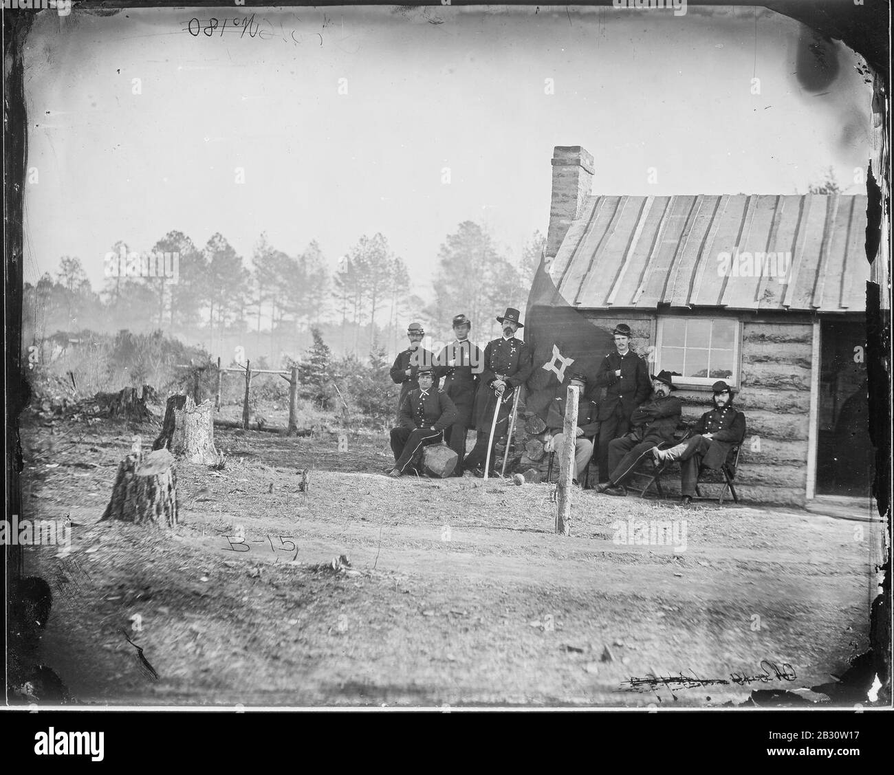 General Robert S. Foster and Staff (3996034452 Stock Photo - Alamy