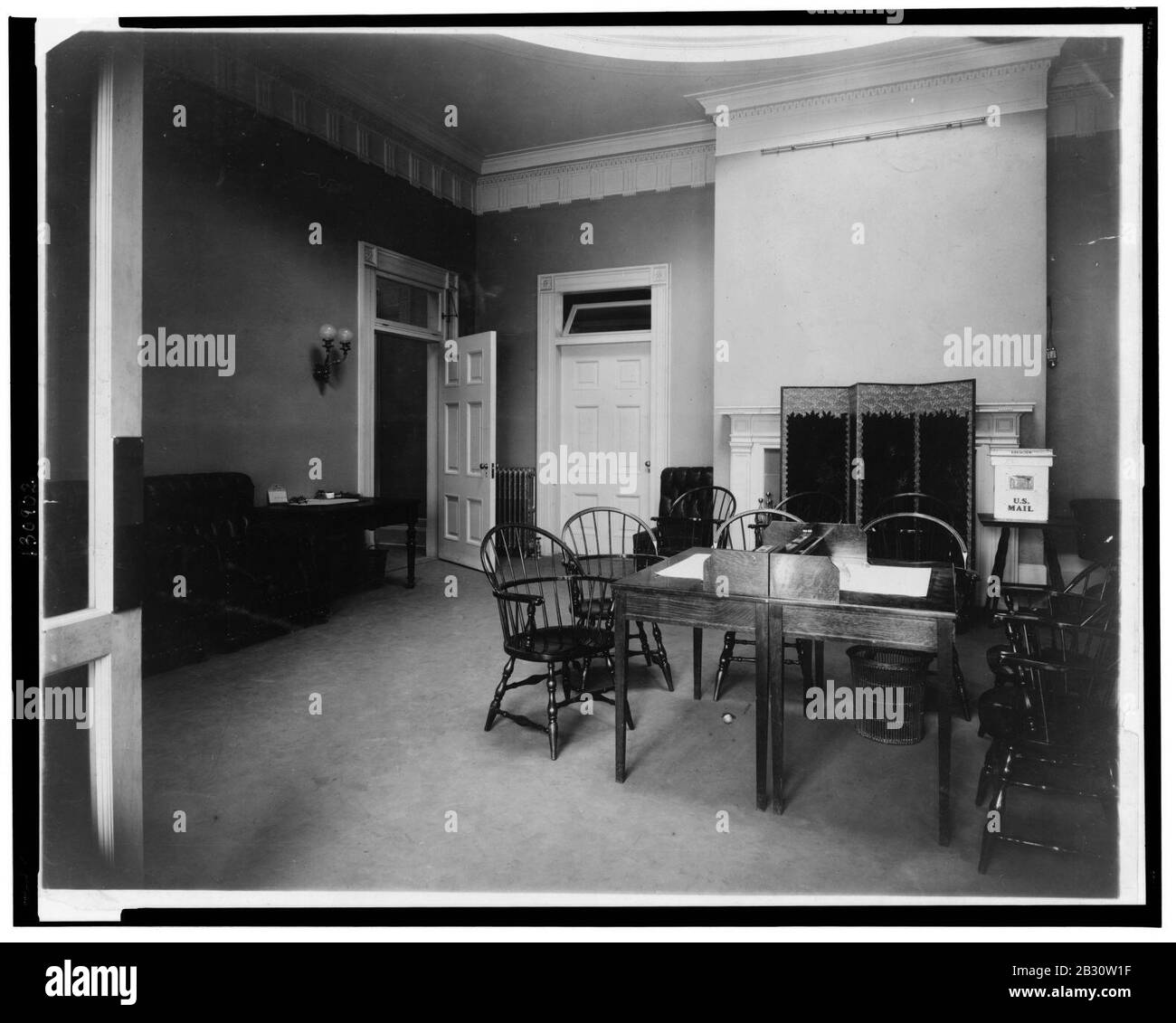 General reception room, new White House offices Stock Photo - Alamy