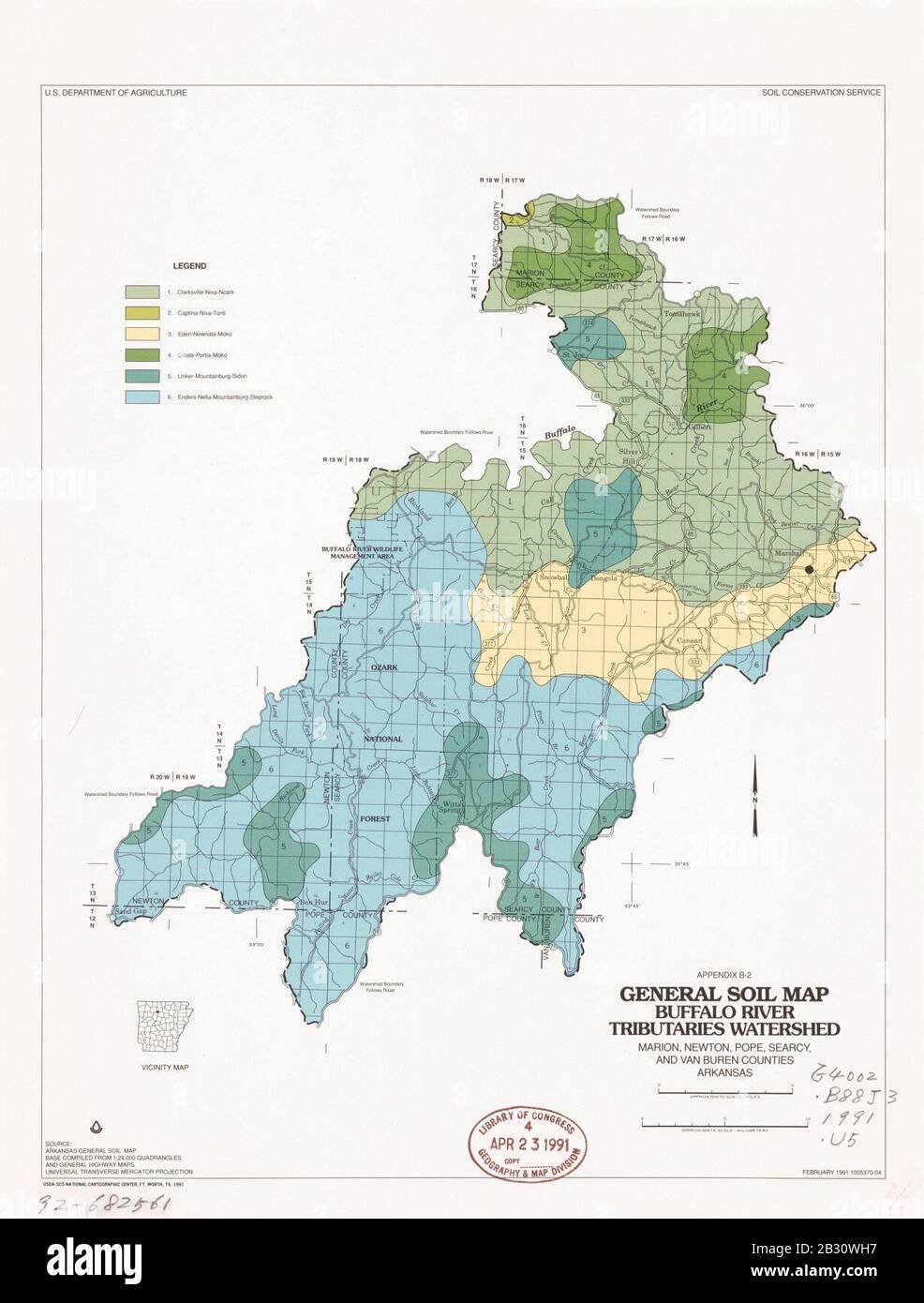 Searcy map hi-res stock photography and images - Alamy