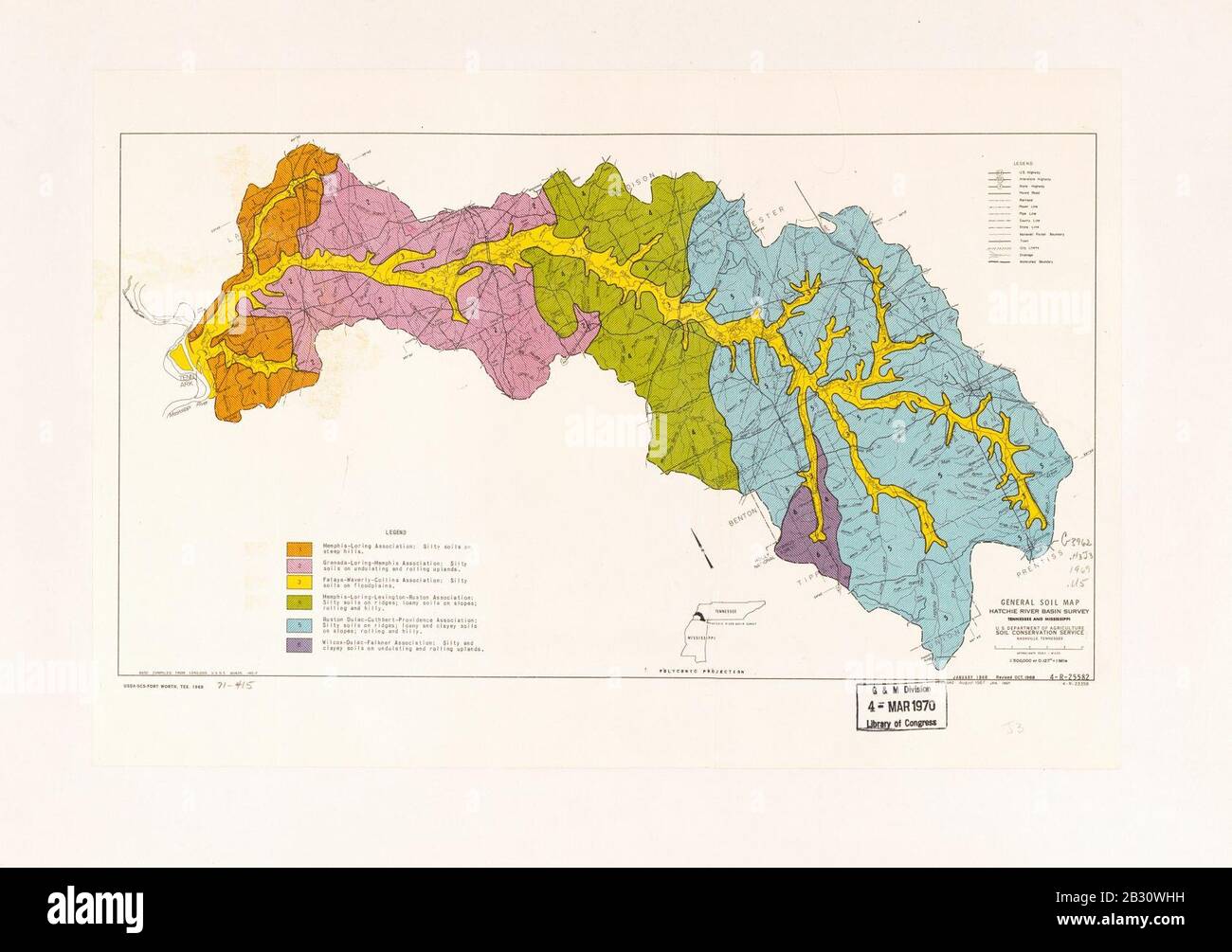 General soil map Hatchie River Basin survey, Tennessee and Mississippi ...