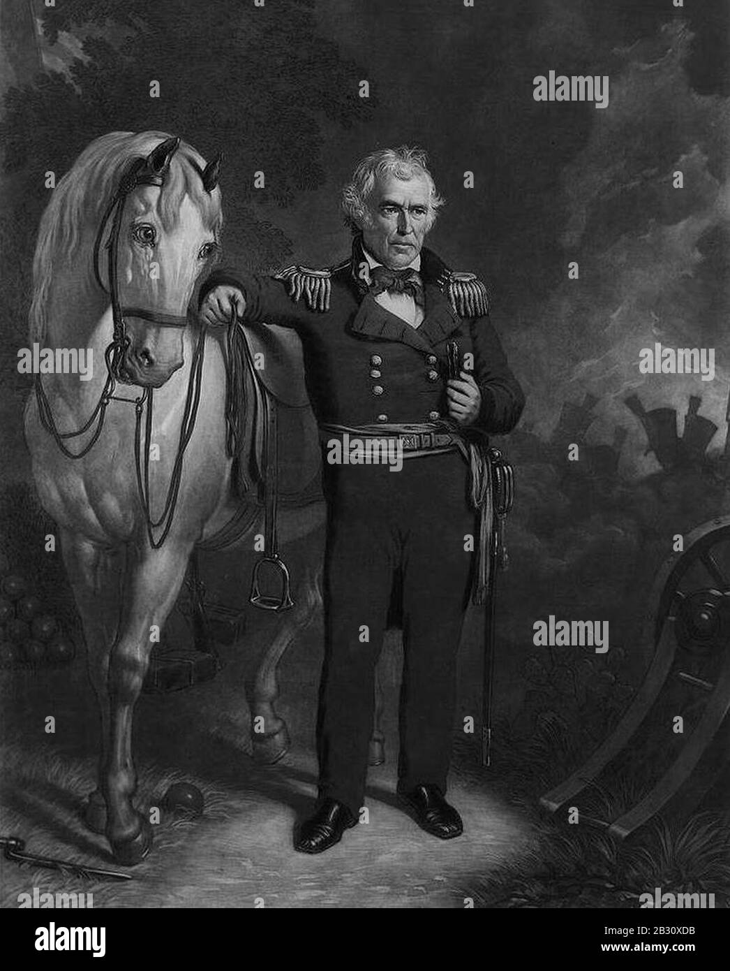 General Taylor and his horse Stock Photo - Alamy