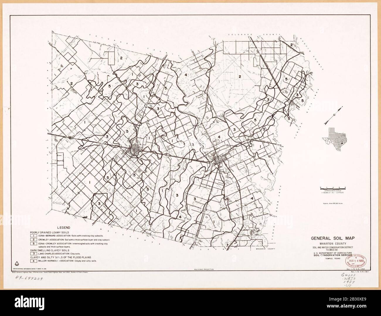 General soil map, Wharton County, Soil and Water Conservation District ...