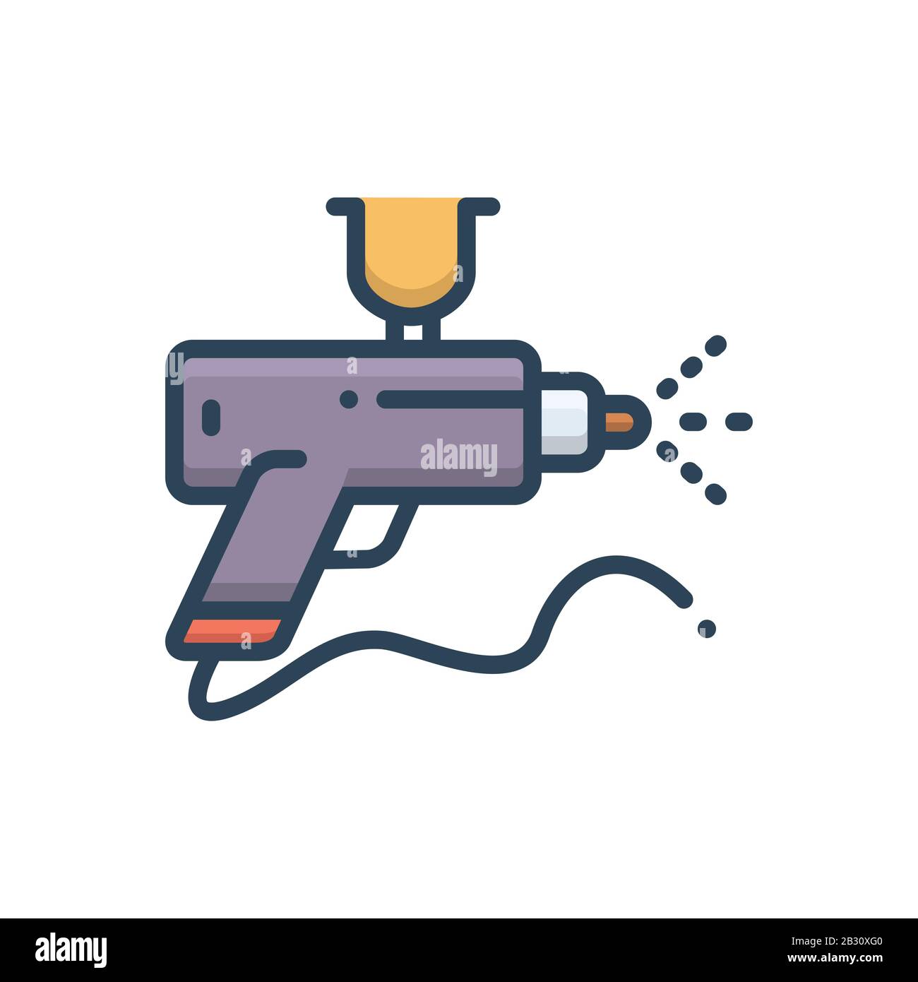Spray gun logo Stock Vector Images - Alamy