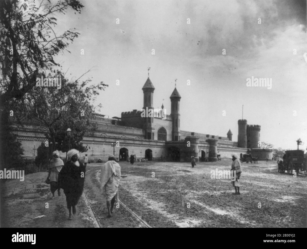 General View of Railway Station 1895 Stock Photo - Alamy