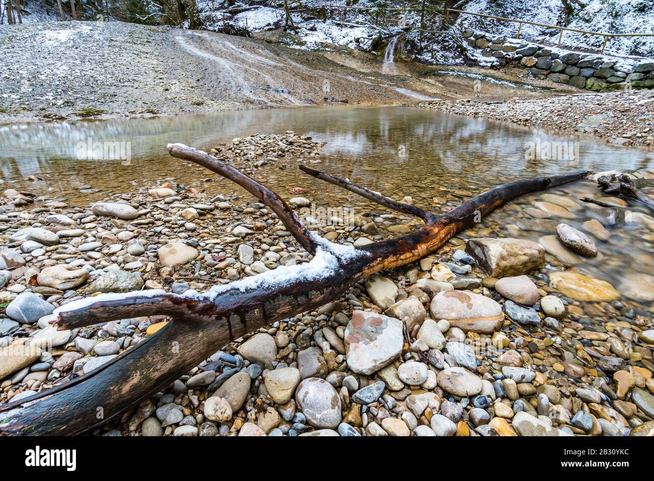 The beautiful snow-covered Eisobel in Allgau in winter Stock Photo - Alamy