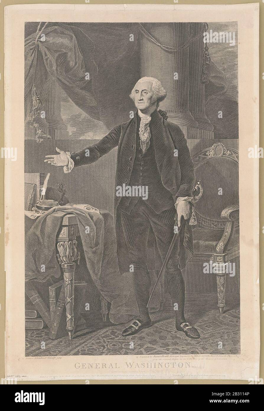 General Washington - painted by Gabriel Stuart, 1797 ; engraved by ...