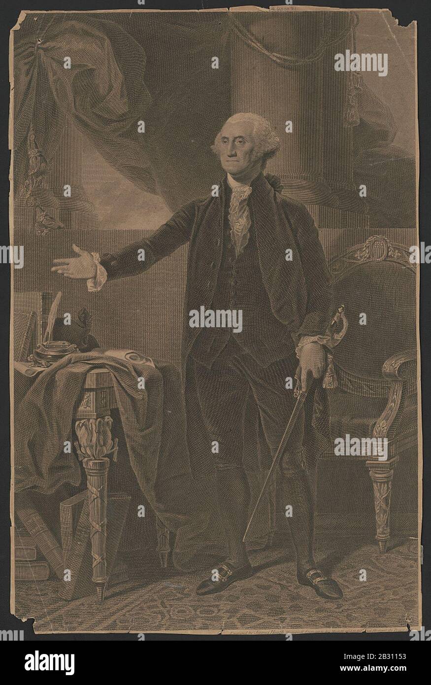 General Washington) - (painted by Gabriel Stuart, 1797) ; engraved by ...