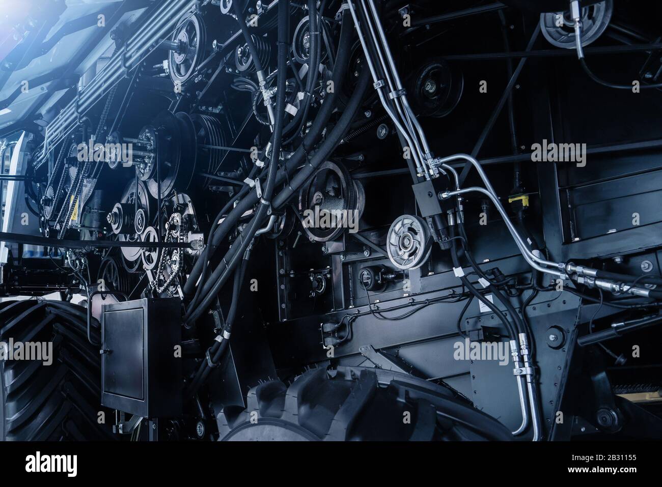 Inside combine harvester hi-res stock photography and images - Alamy