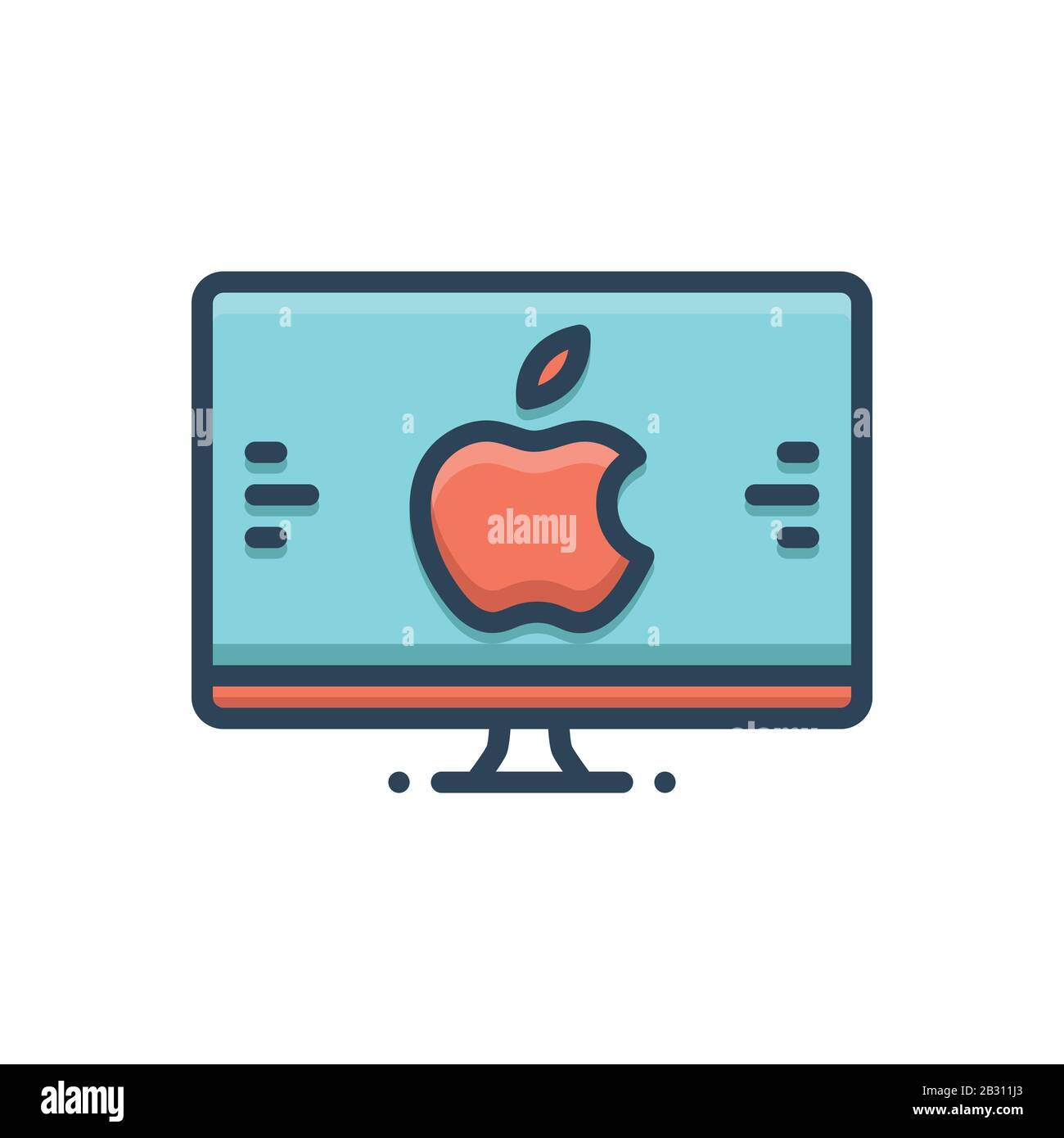 Icon for mac,monitor Stock Vector Image & Art - Alamy