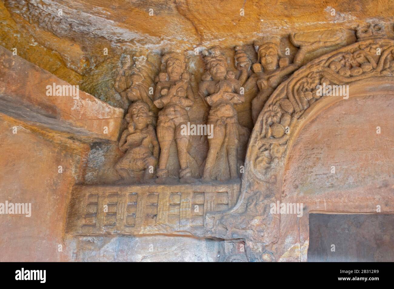 Cave No 1 : Rani Gumpla, Queen's Cave Upper storey showing devotees ...