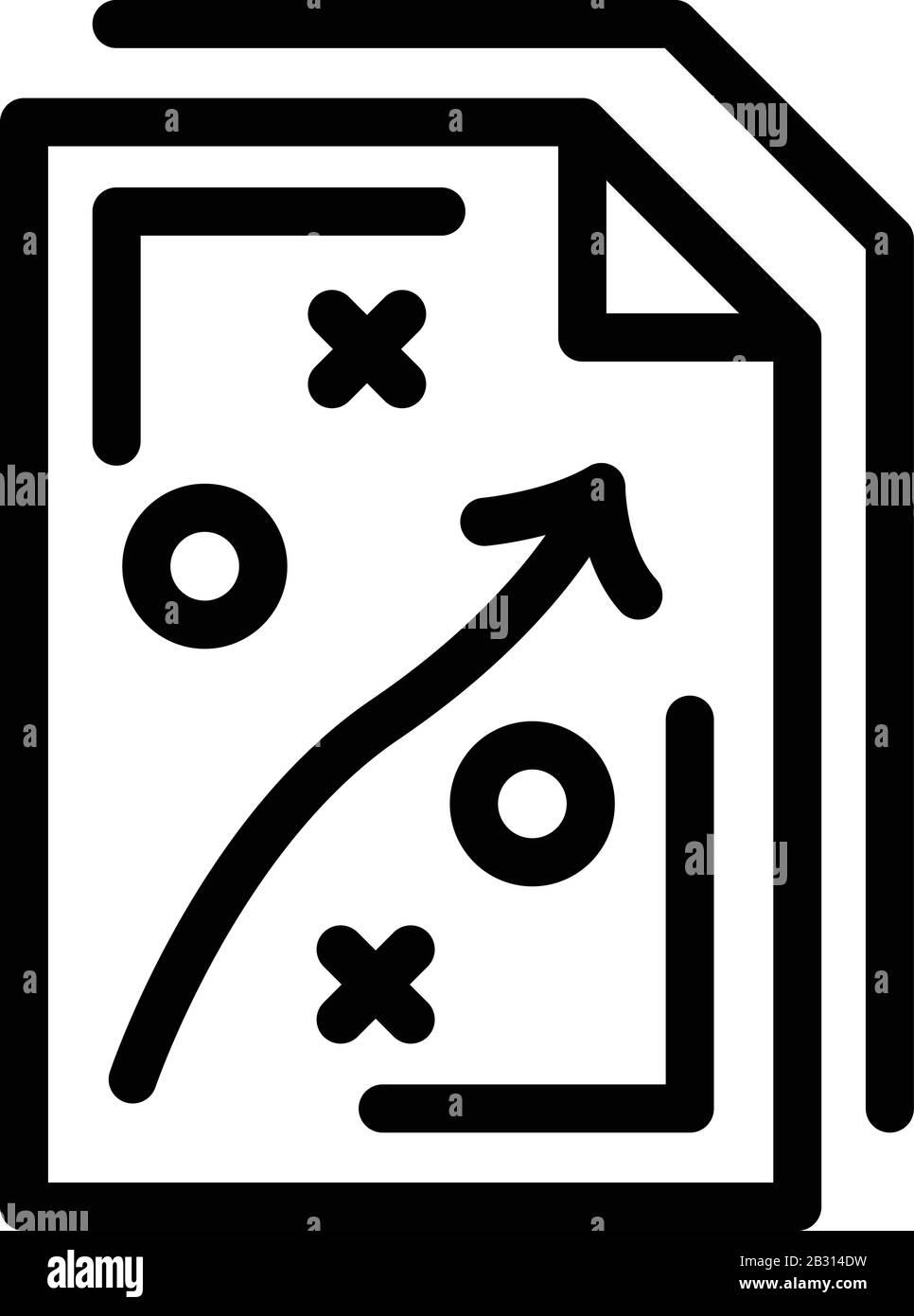 Tactical scheme icon, outline style Stock Vector Image & Art - Alamy