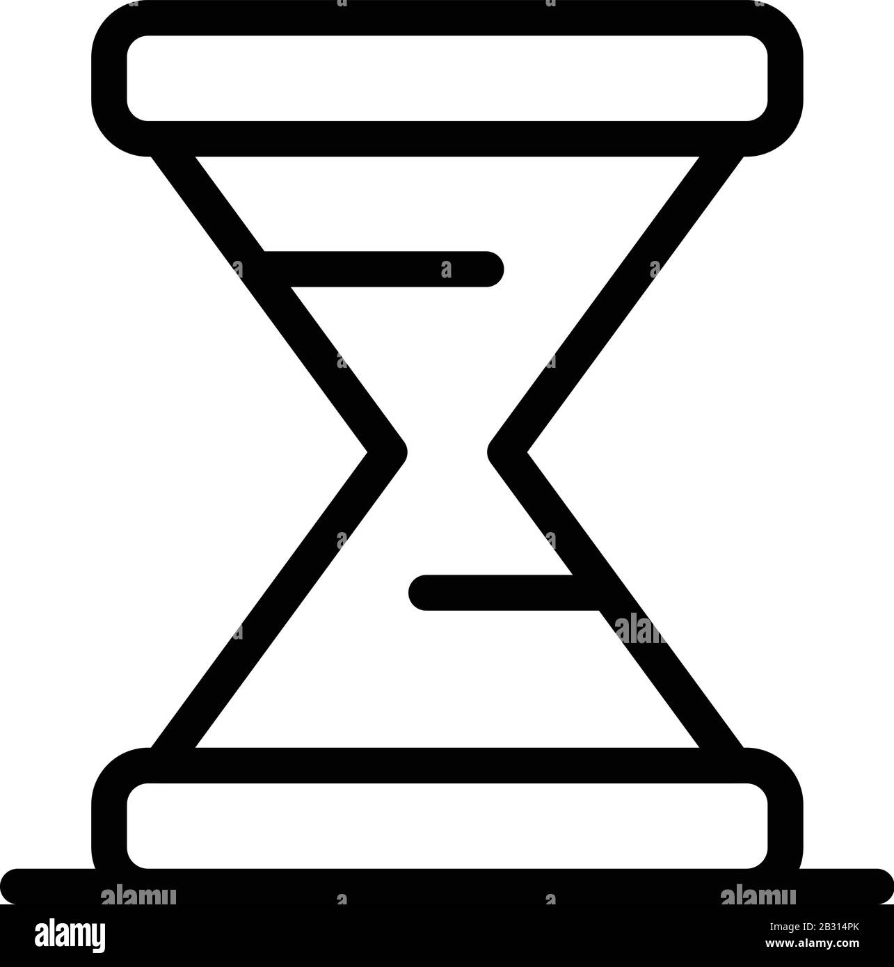 Hourglass icon, outline style Stock Vector Image & Art - Alamy