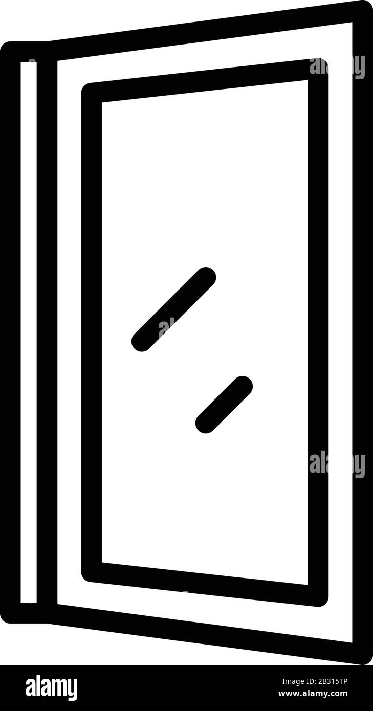 Install window icon, outline style Stock Vector Image & Art - Alamy