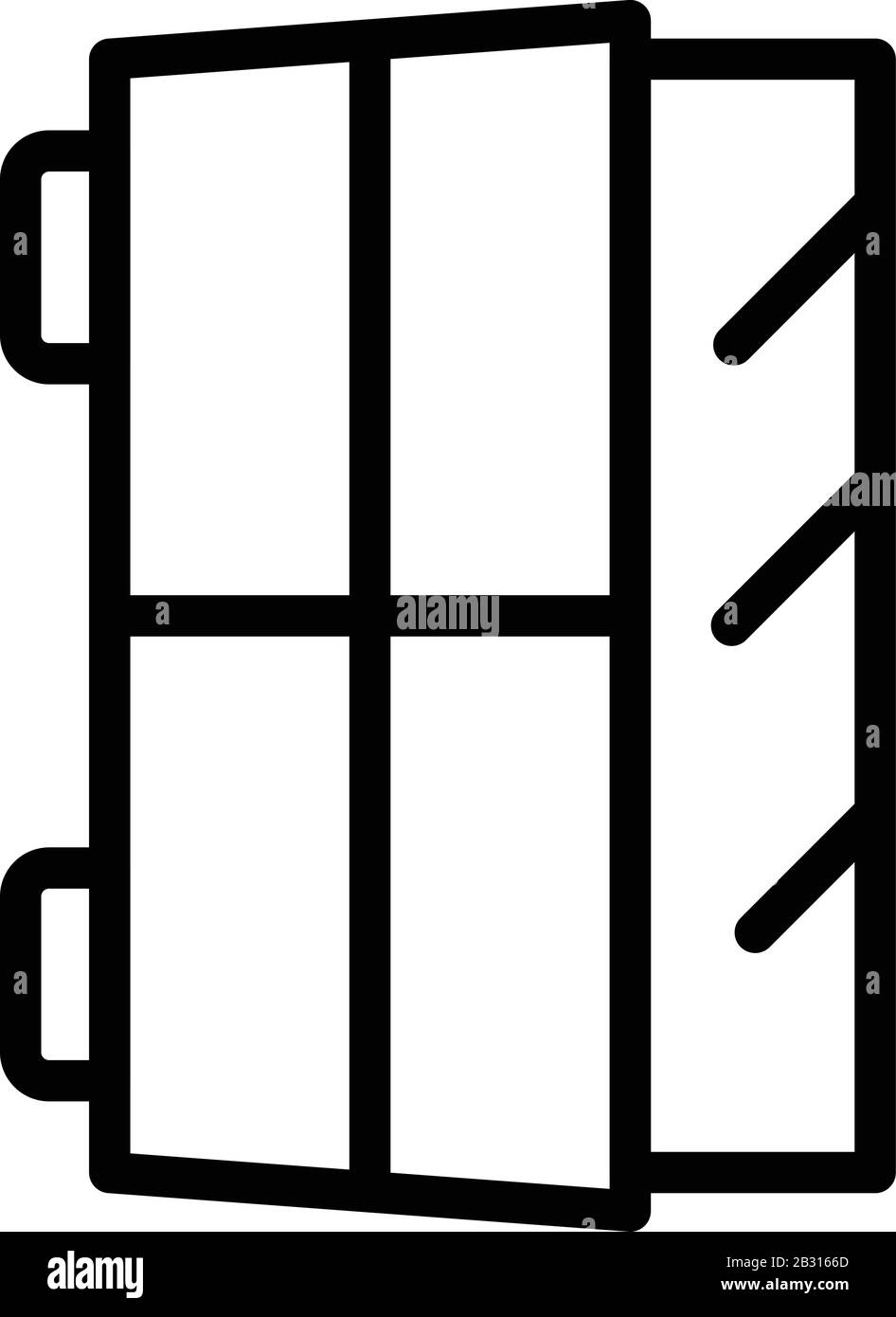 Big glass window icon Cut Out Stock Images & Pictures - Alamy