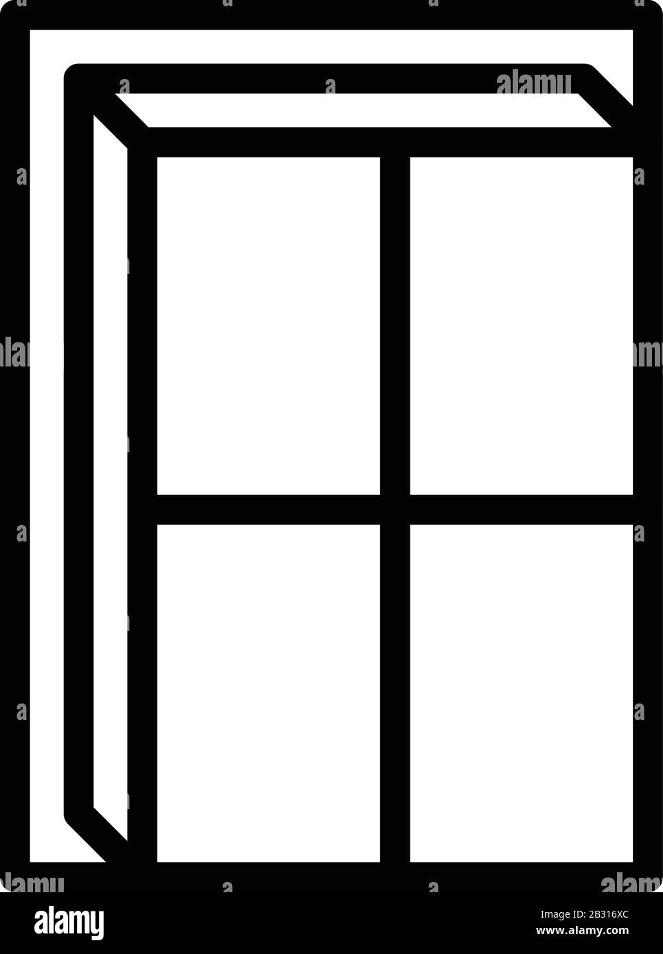 Residential window icon, outline style Stock Vector Image & Art - Alamy