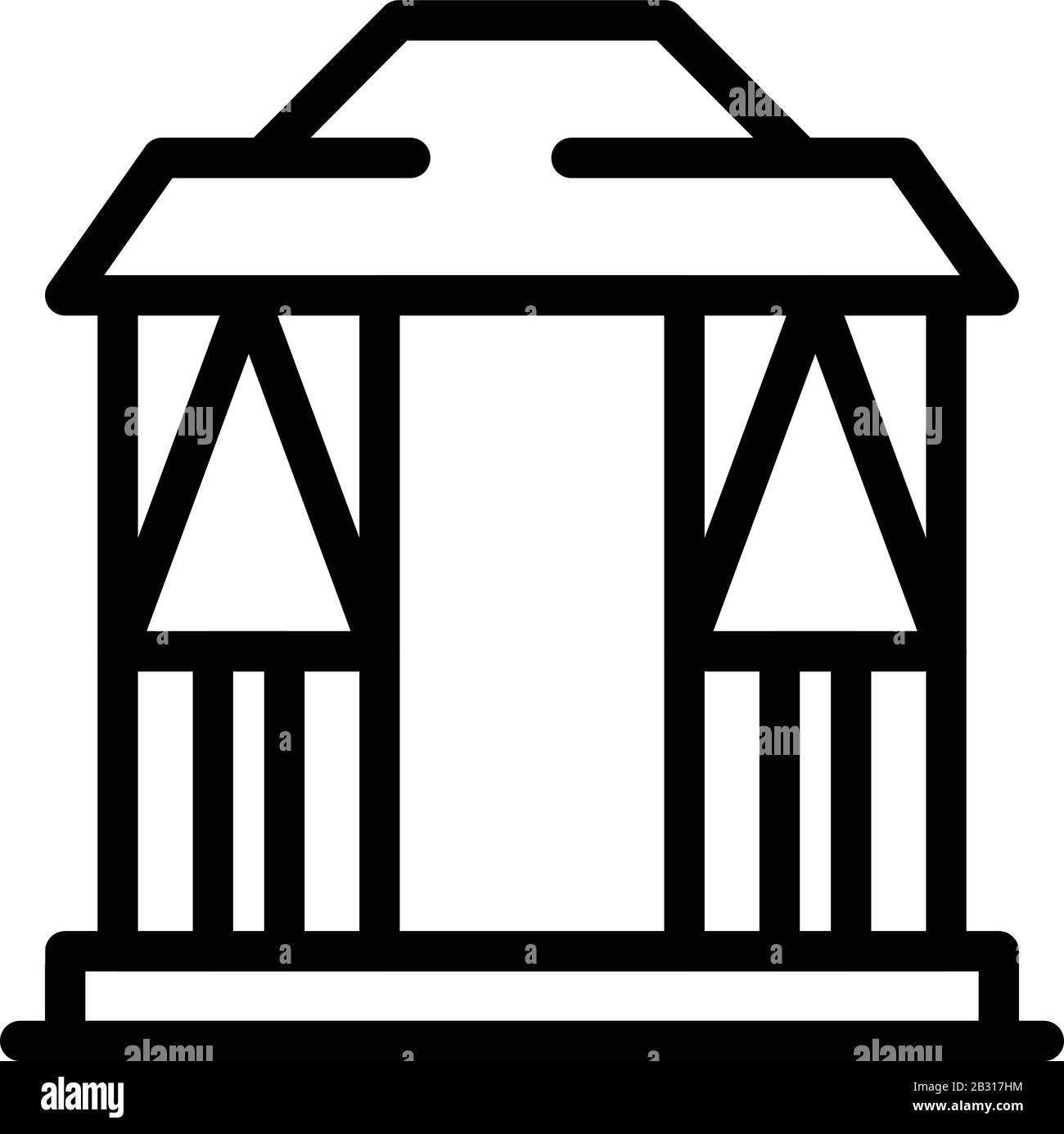 Pergola gazebo icon, outline style Stock Vector Image & Art - Alamy