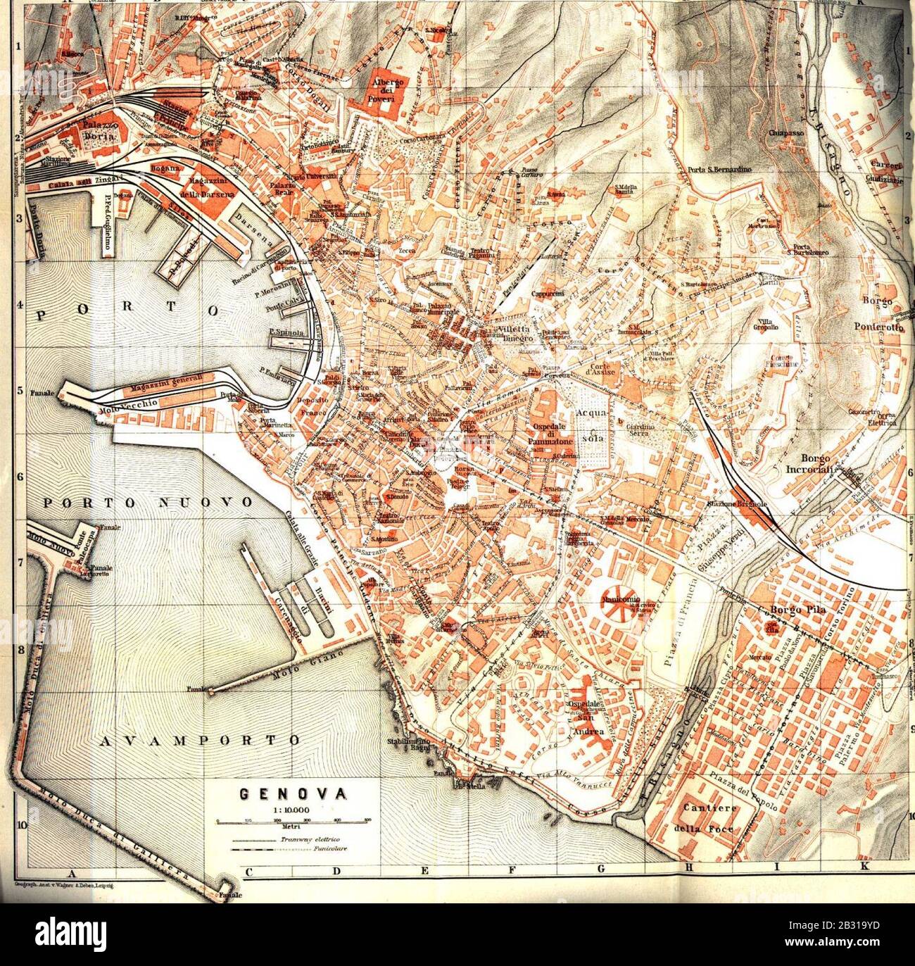 Genova italy 1913 Stock Photo - Alamy