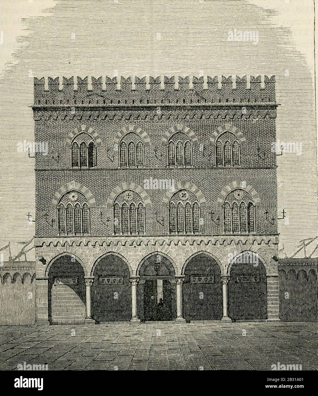 Genova Palazzo delle Compere di San Giorgio ricostrutto Stock Photo - Alamy