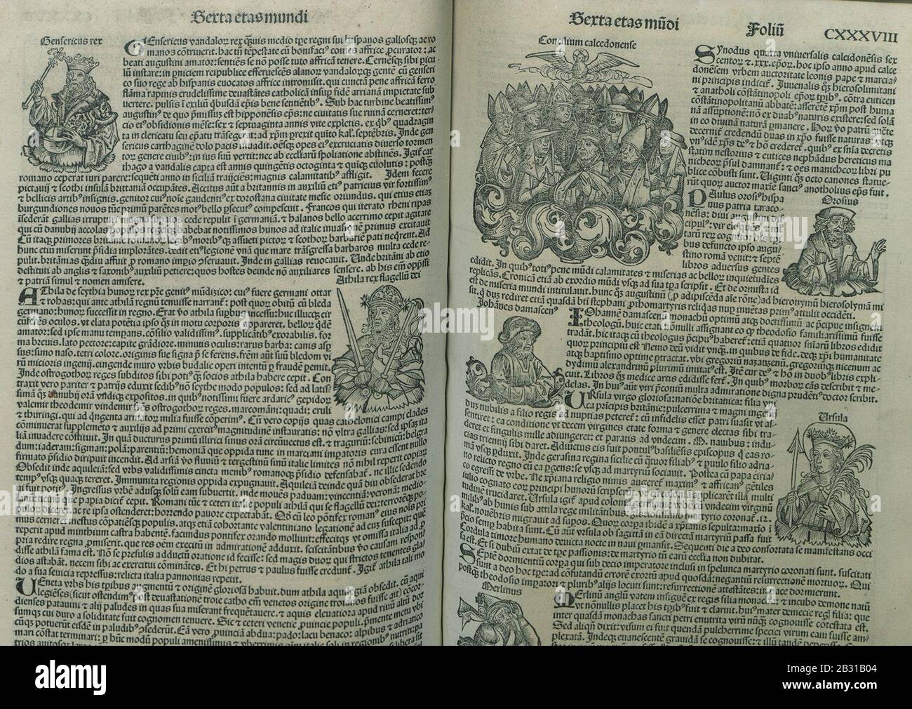 Genseric Attila ruler of the Huns Council of Chalcedon Saint Ursula ...