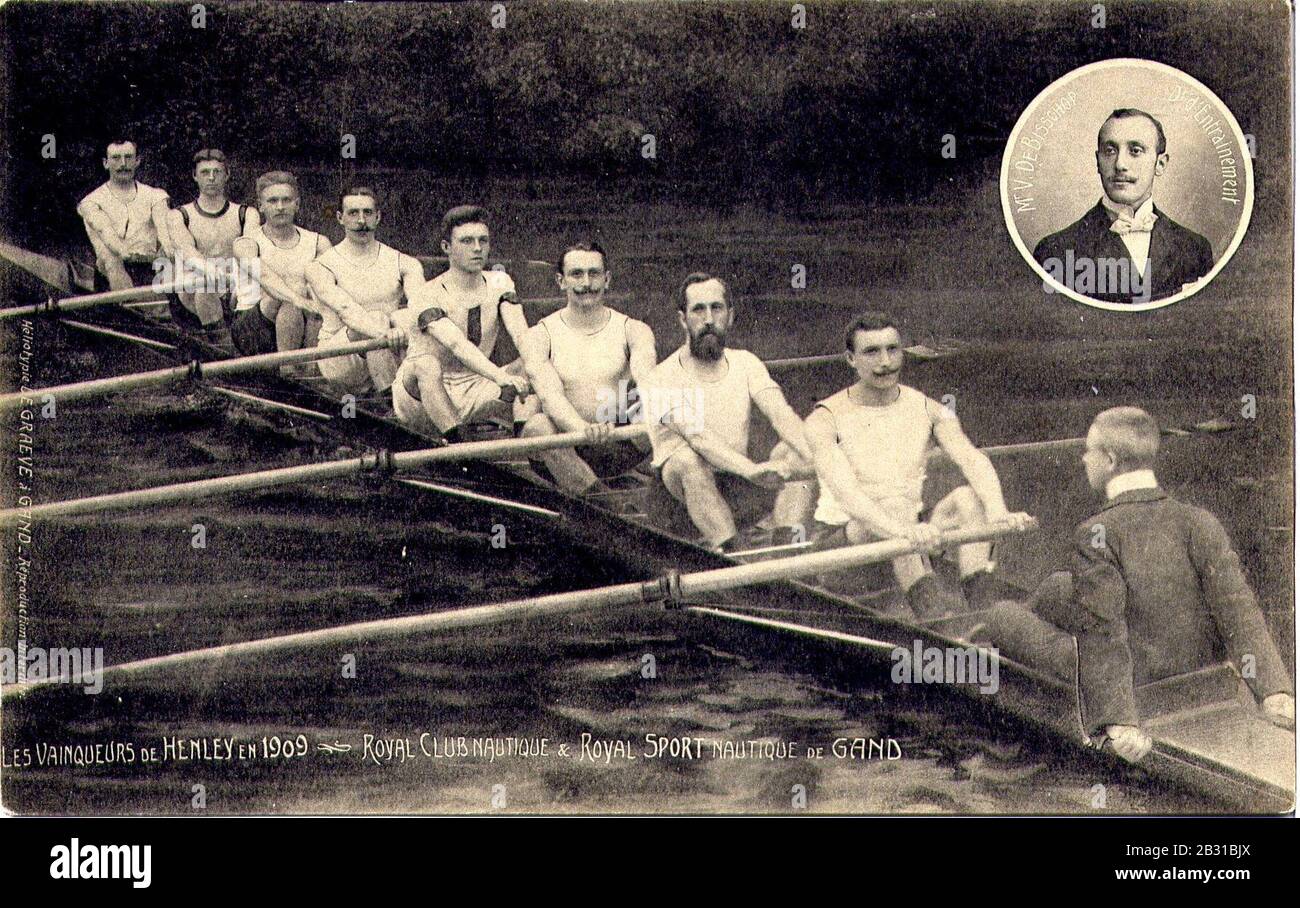 Gent regatta van Henley 1909 001 Stock Photo - Alamy