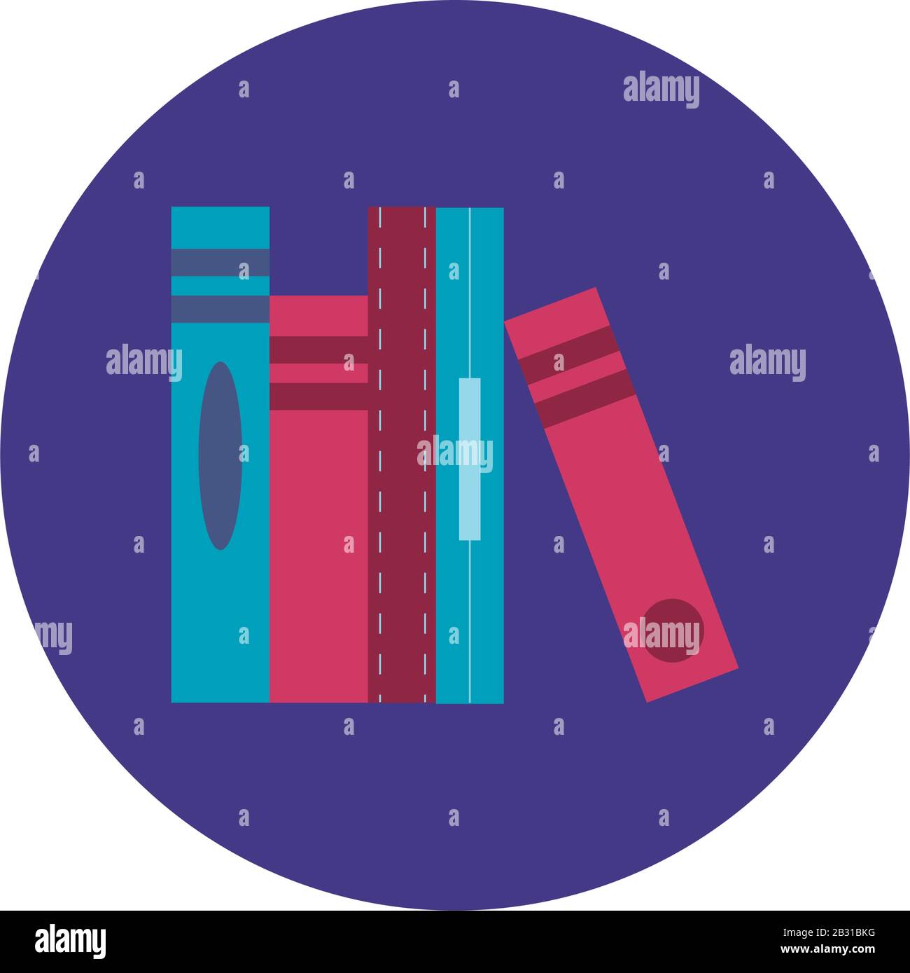 pile books block and flat style icon Stock Vector Image & Art - Alamy