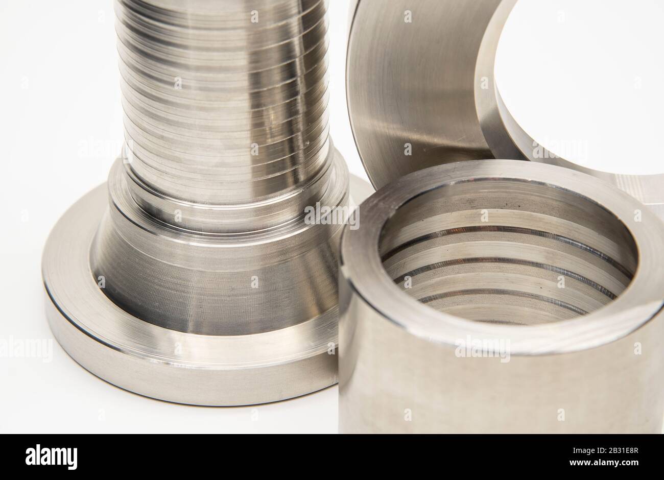 Steel welding fittings on group, Such as flange, bushing Stock Photo ...