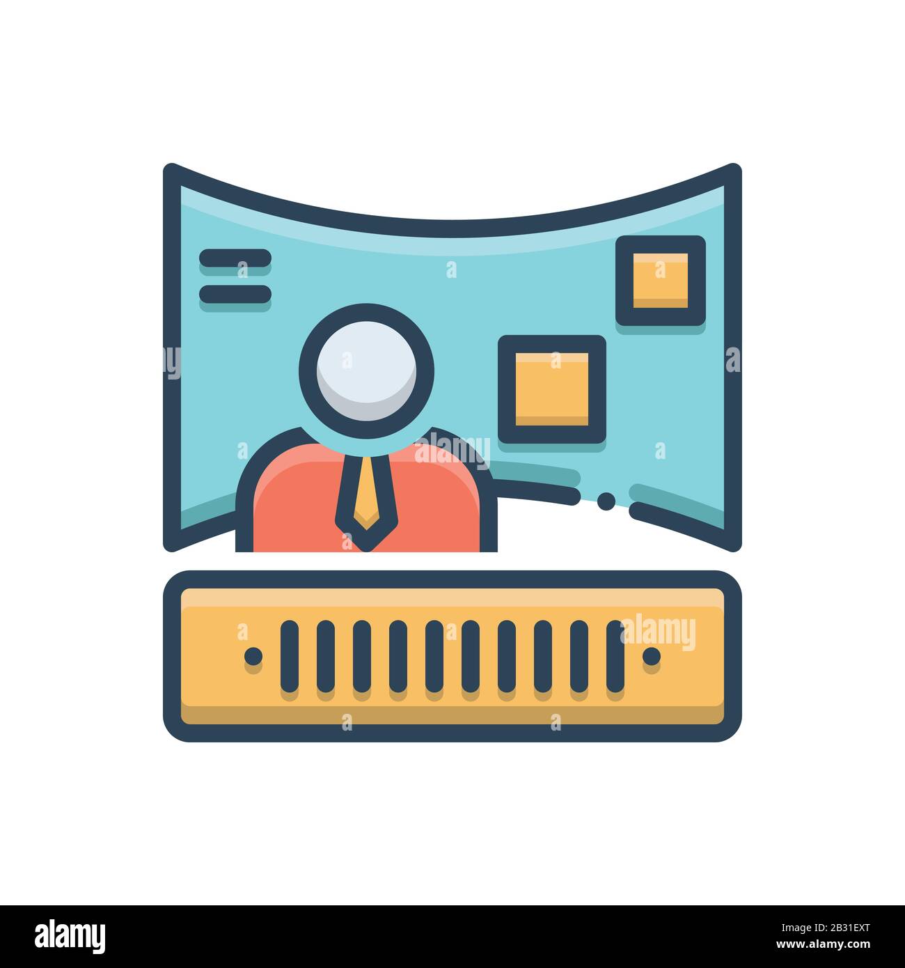 Icon for exhibitors,demonstrator Stock Vector Image & Art - Alamy