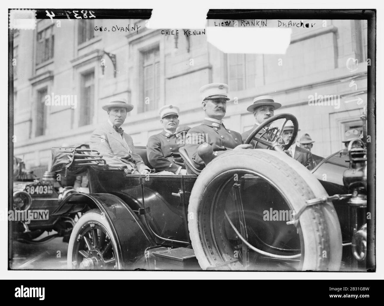 Geo. Ovanny, Chief Kenlon, Lt. Rankin and Dr. Archer Stock Photo - Alamy