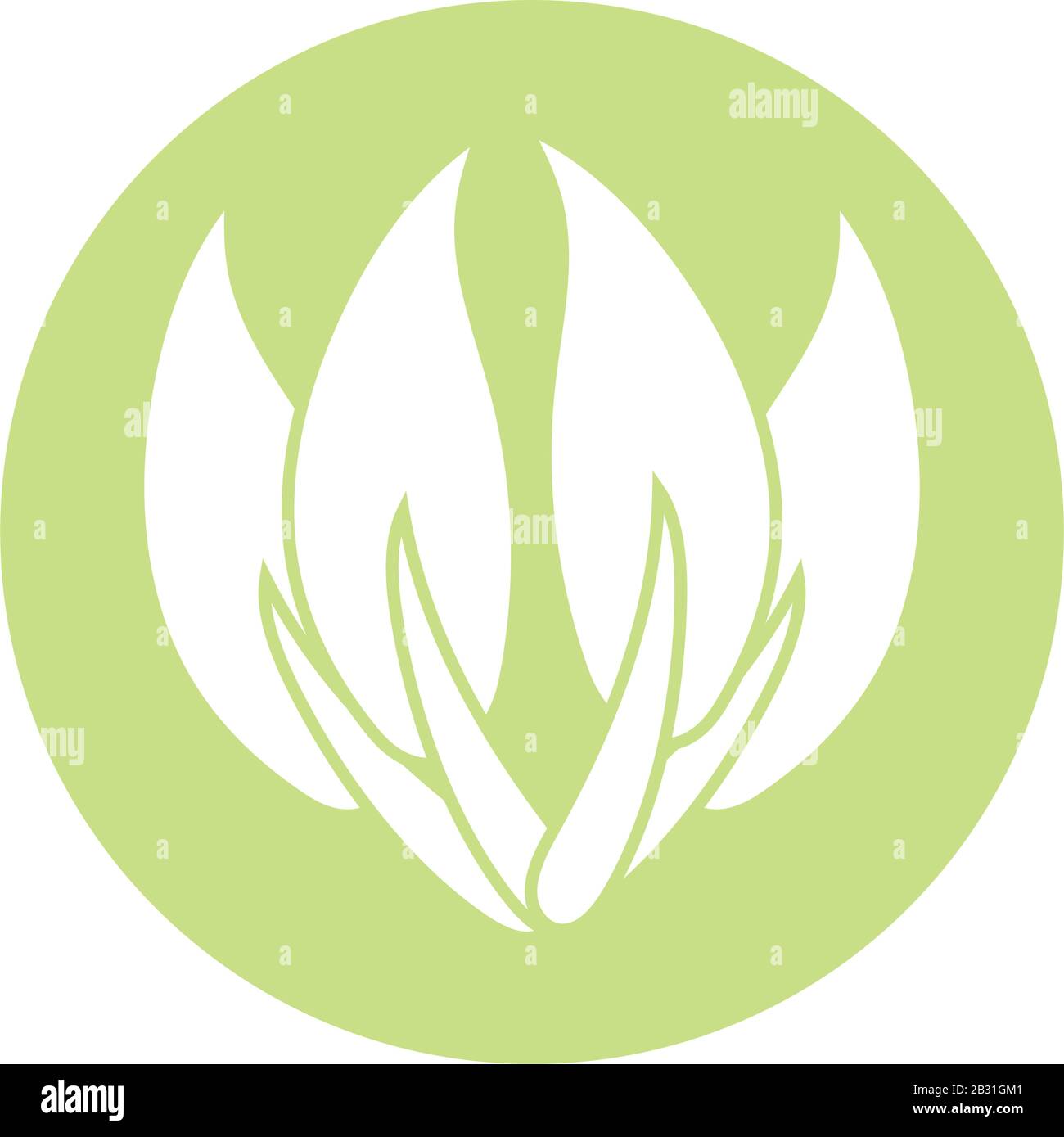 pak choi icon over white background, block style, vector illustration ...