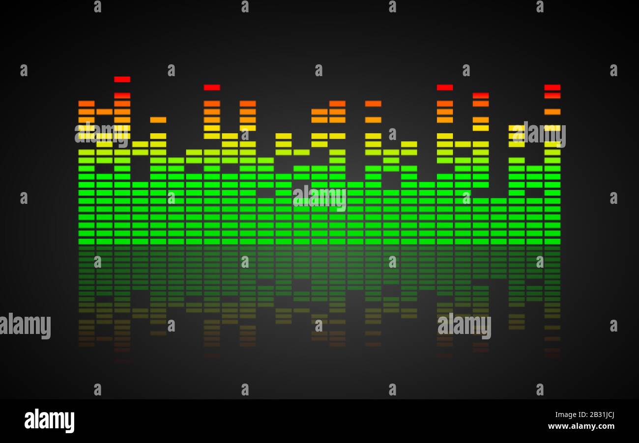 Music equalizer. Dynamic volume. Vector illustration Stock Vector Image ...