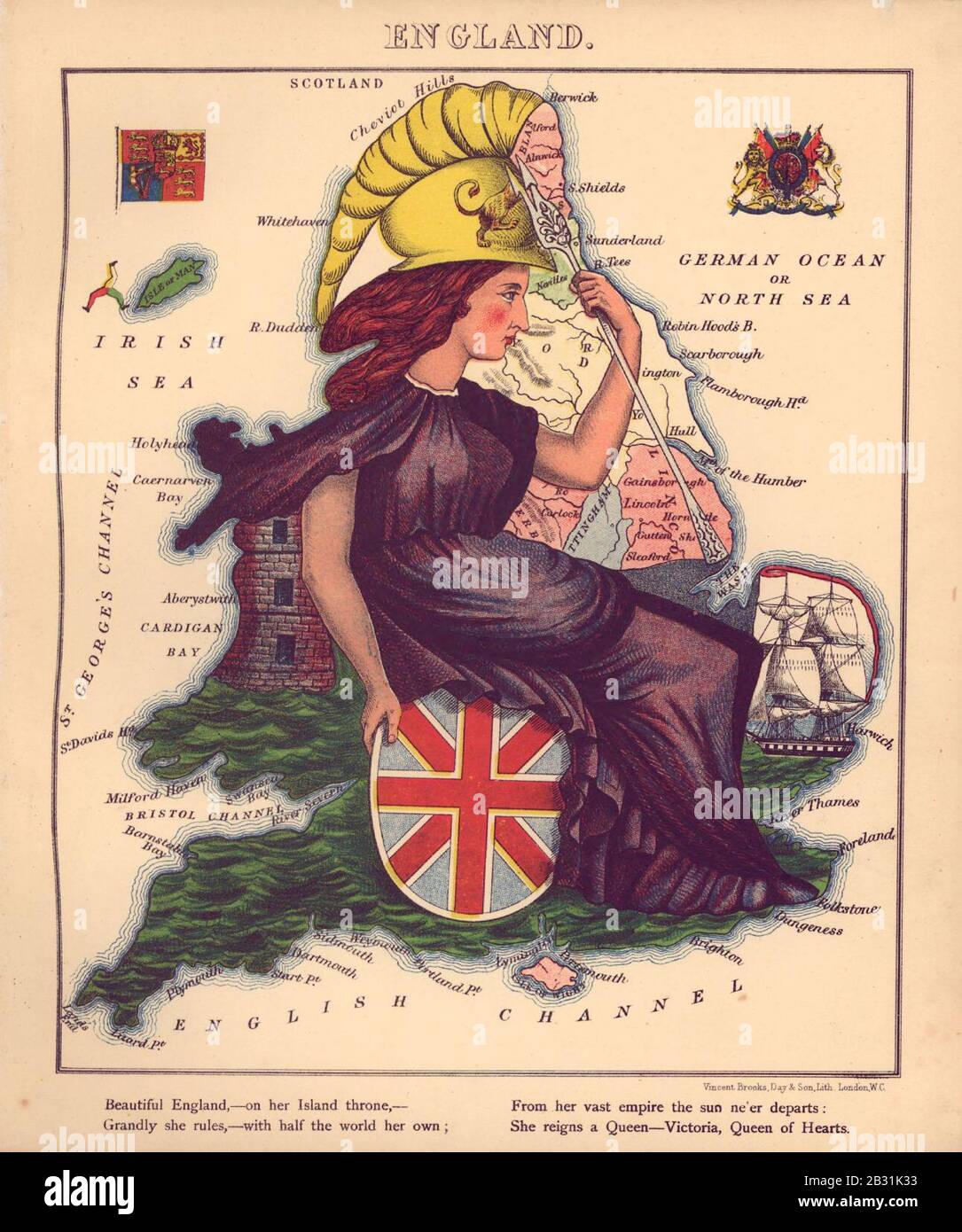 Geographical fun - being humourous outlines of various countries, with ...